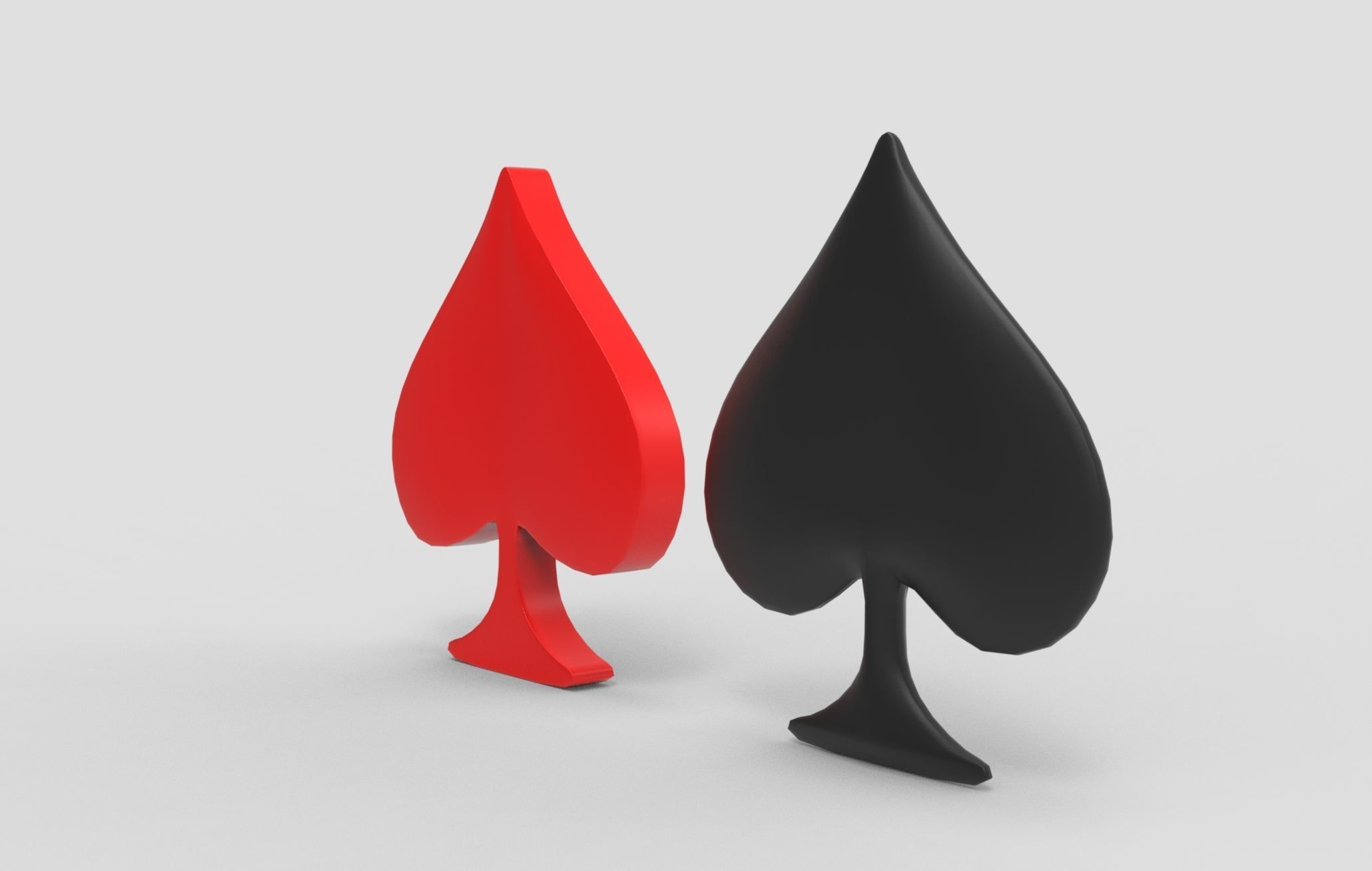 Playing Card Spade 3D model animated | CGTrader