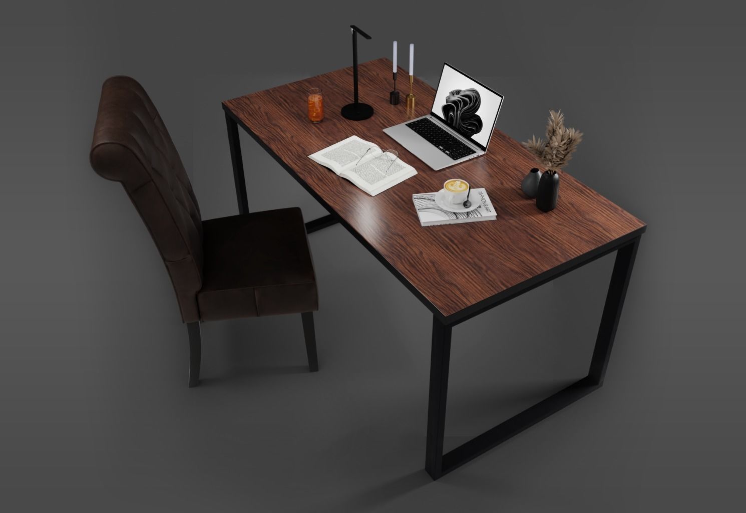 Work table - Office table free 3D model | CGTrader