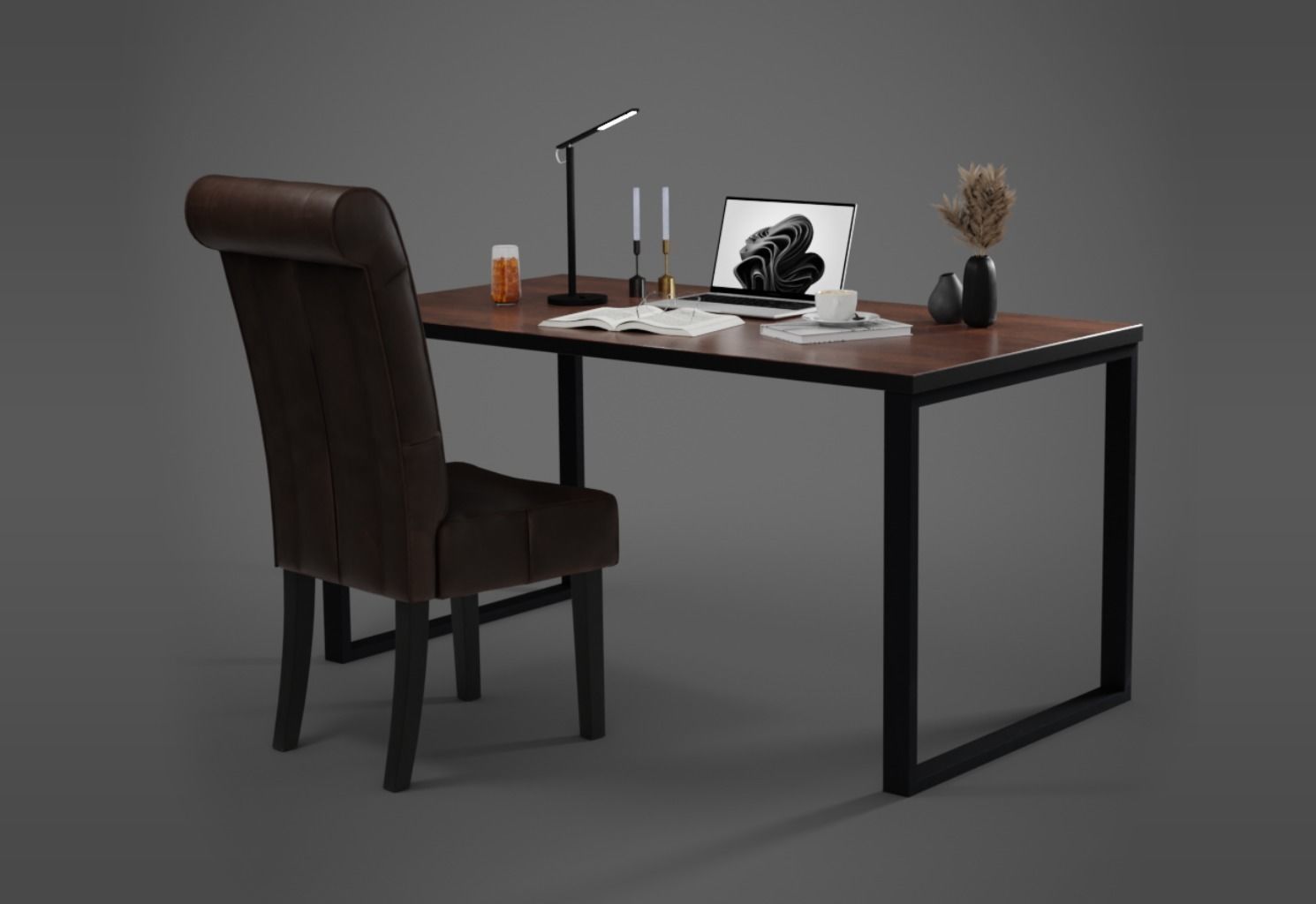 Work table - Office table free 3D model | CGTrader