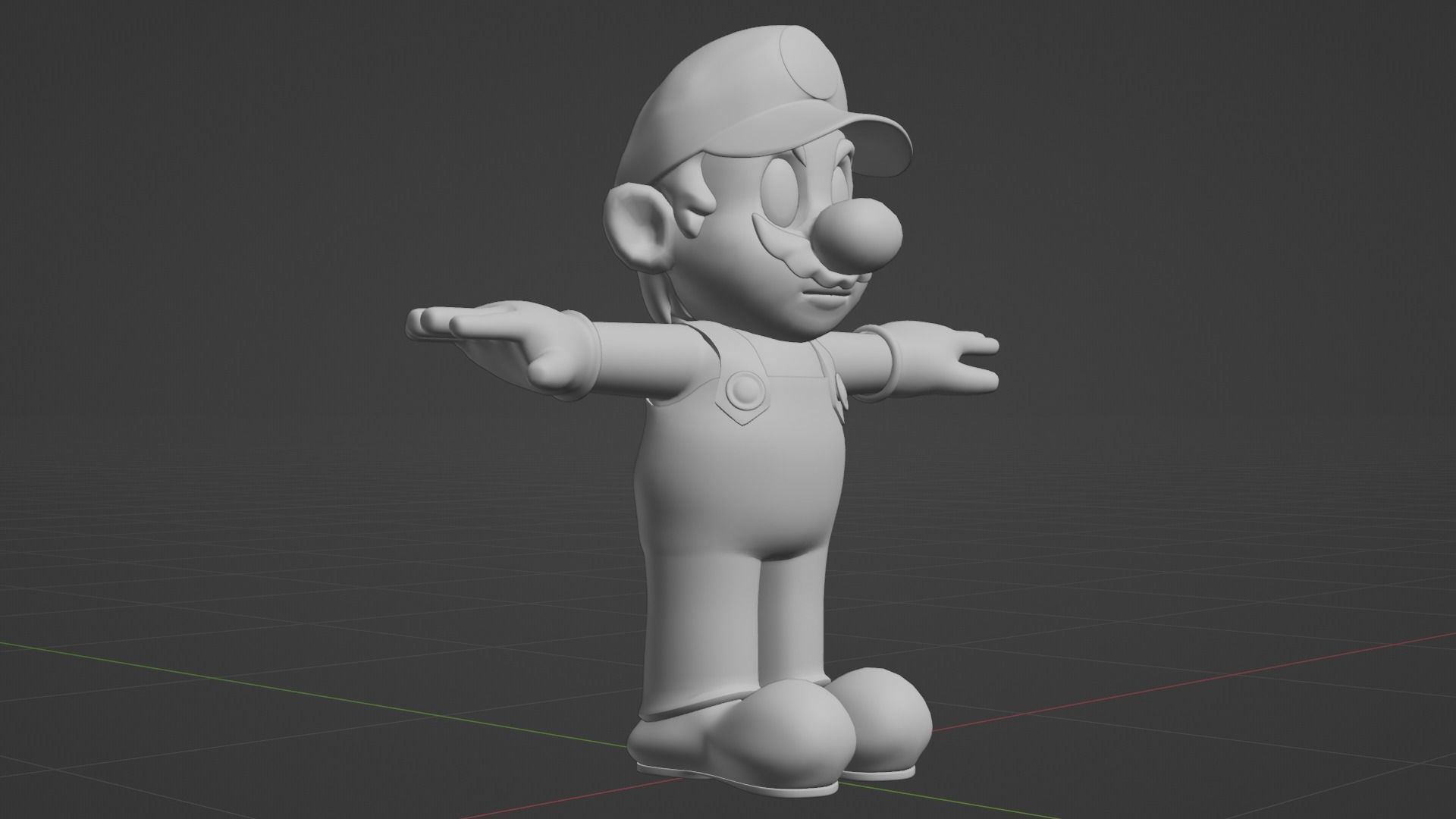 Super Mario 3D Model T Pose 3D model | CGTrader