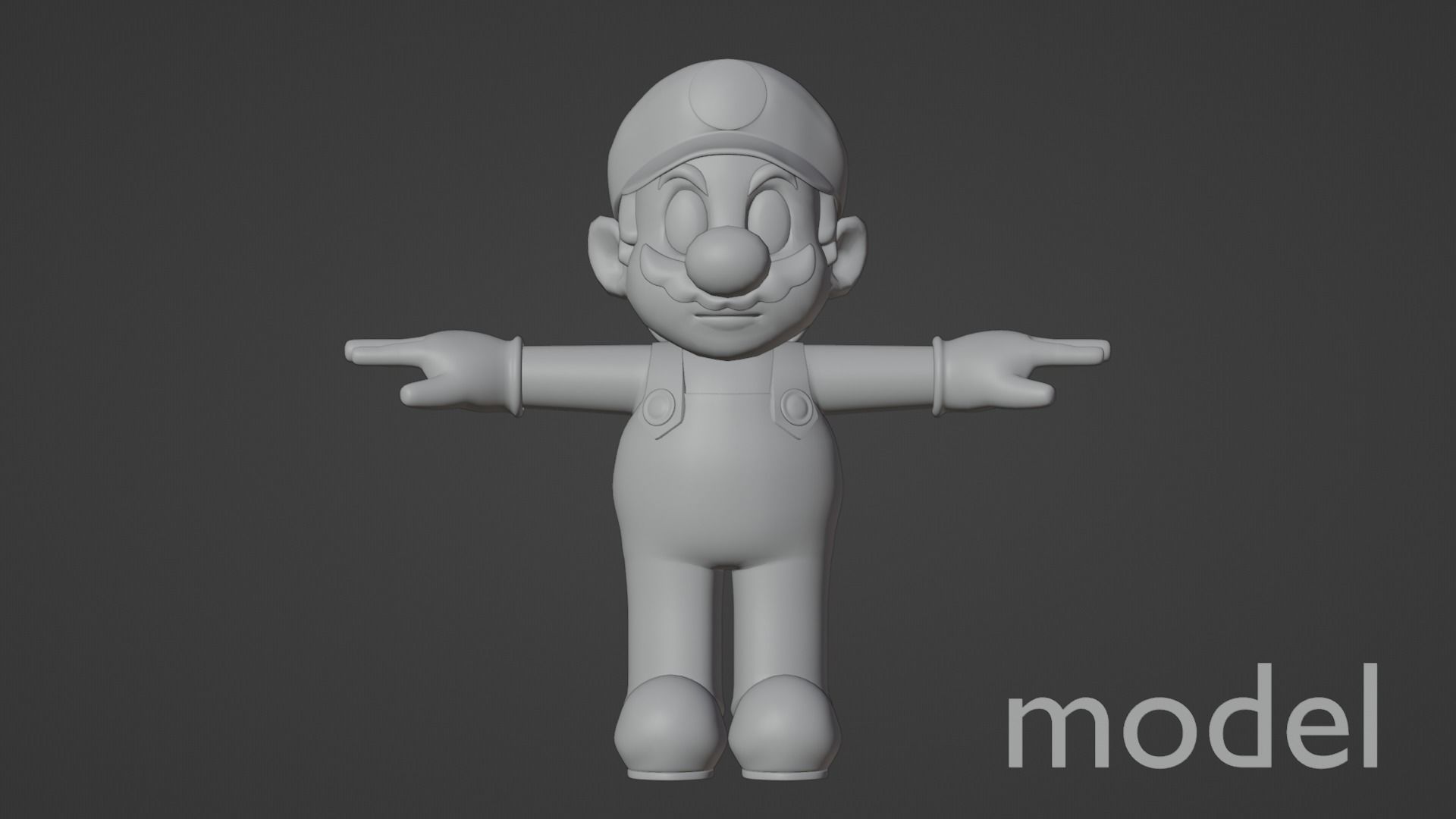 Super Mario 3D Model T Pose 3D model | CGTrader