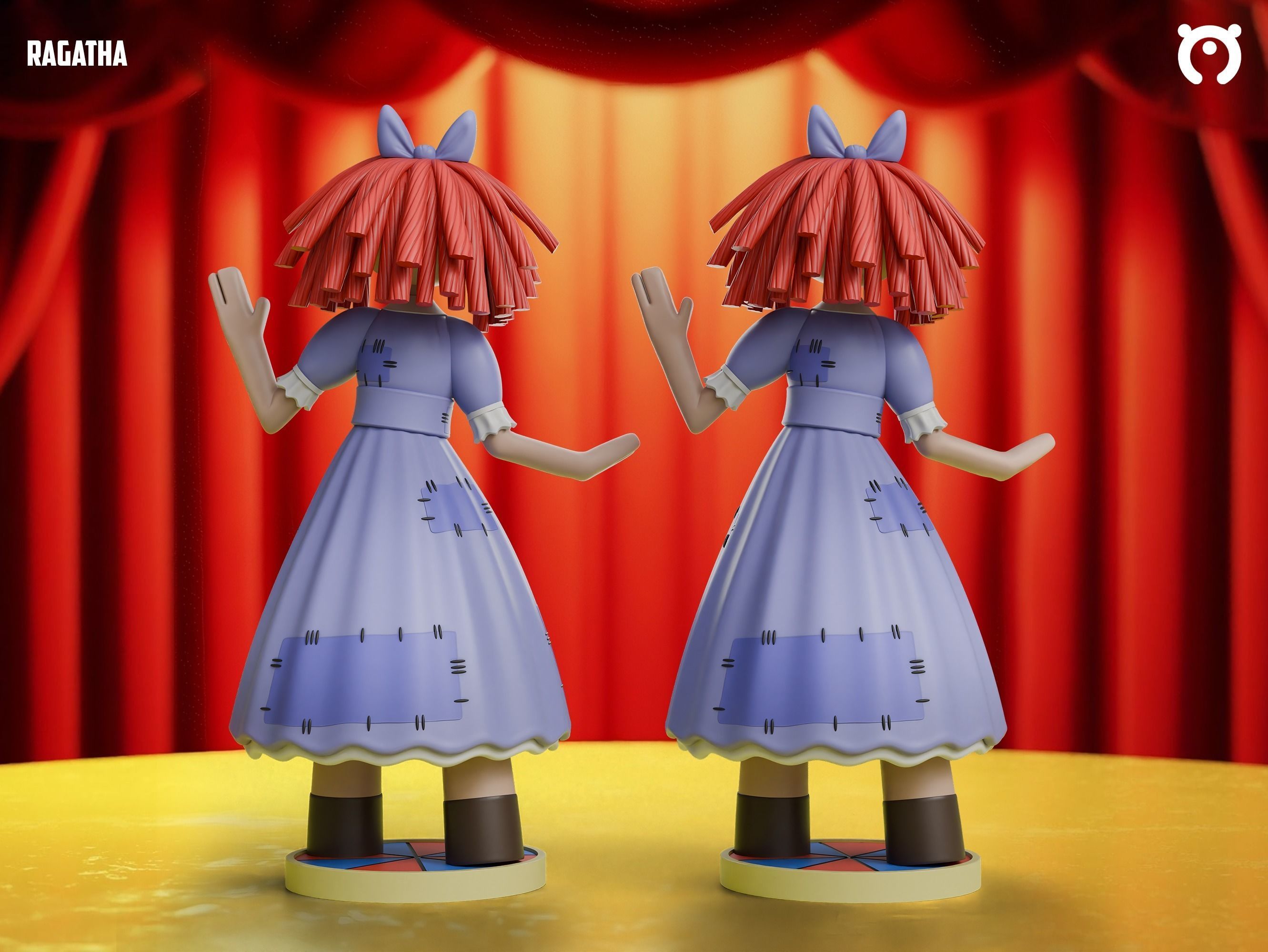Ragatha - The amazing digital circus 3D model 3D printable | CGTrader