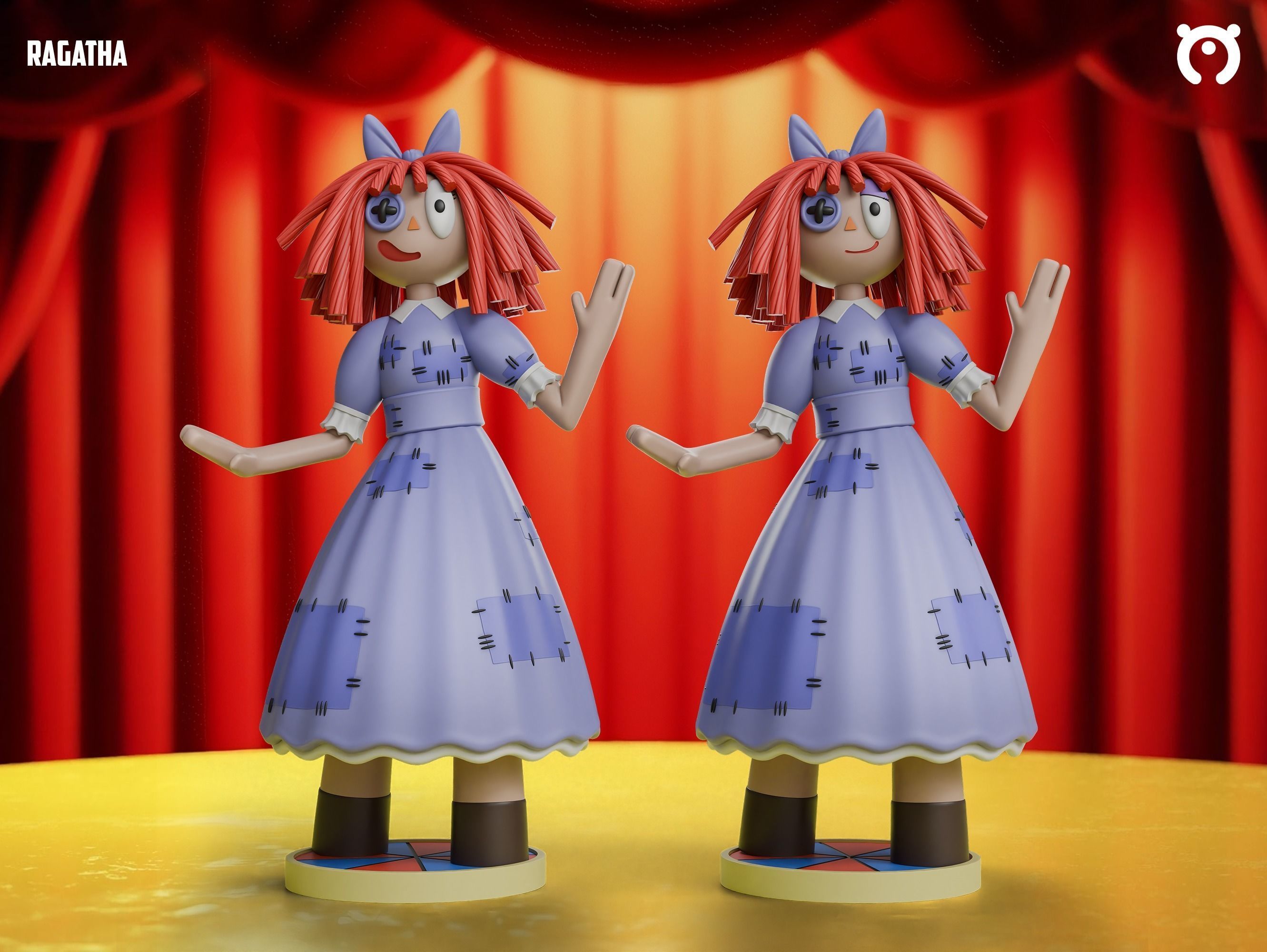 Ragatha - The amazing digital circus 3D model 3D printable | CGTrader