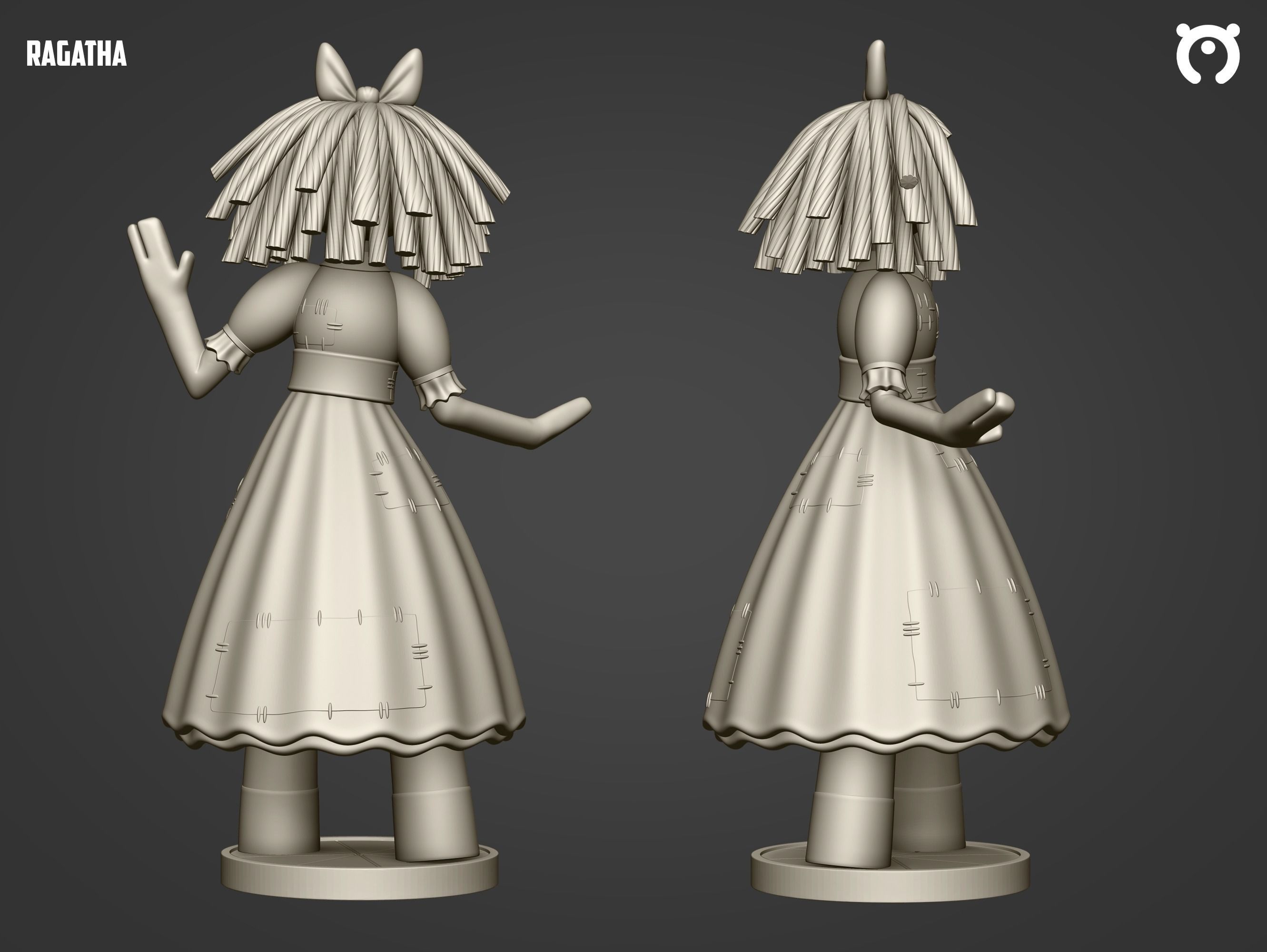 Ragatha - The amazing digital circus 3D model 3D printable | CGTrader