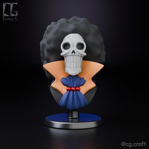 Brook One Piece bust 3D model 3D printable | CGTrader