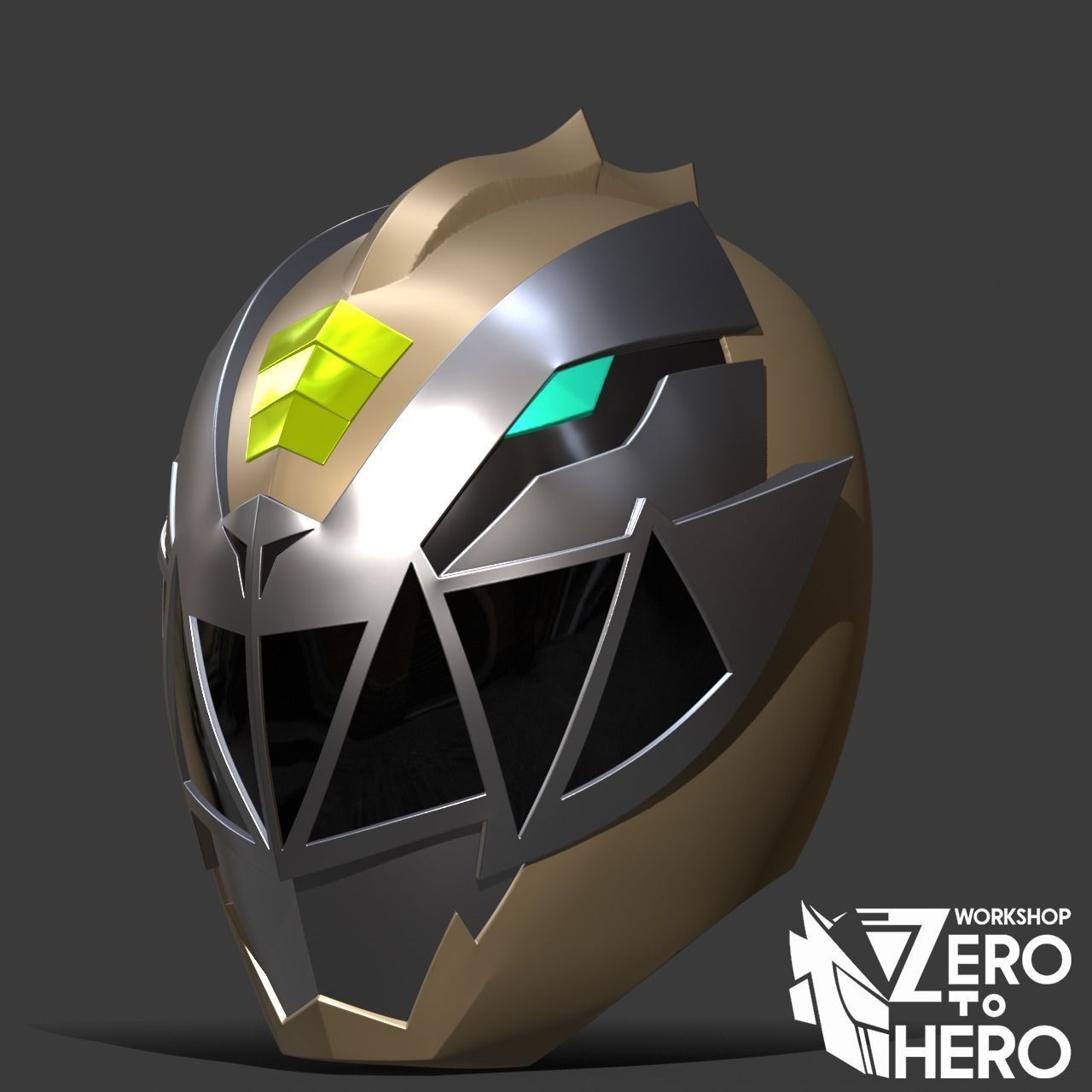 Power ranger Cosmic Fury Zenith Helmet 3D model 3D printable | CGTrader