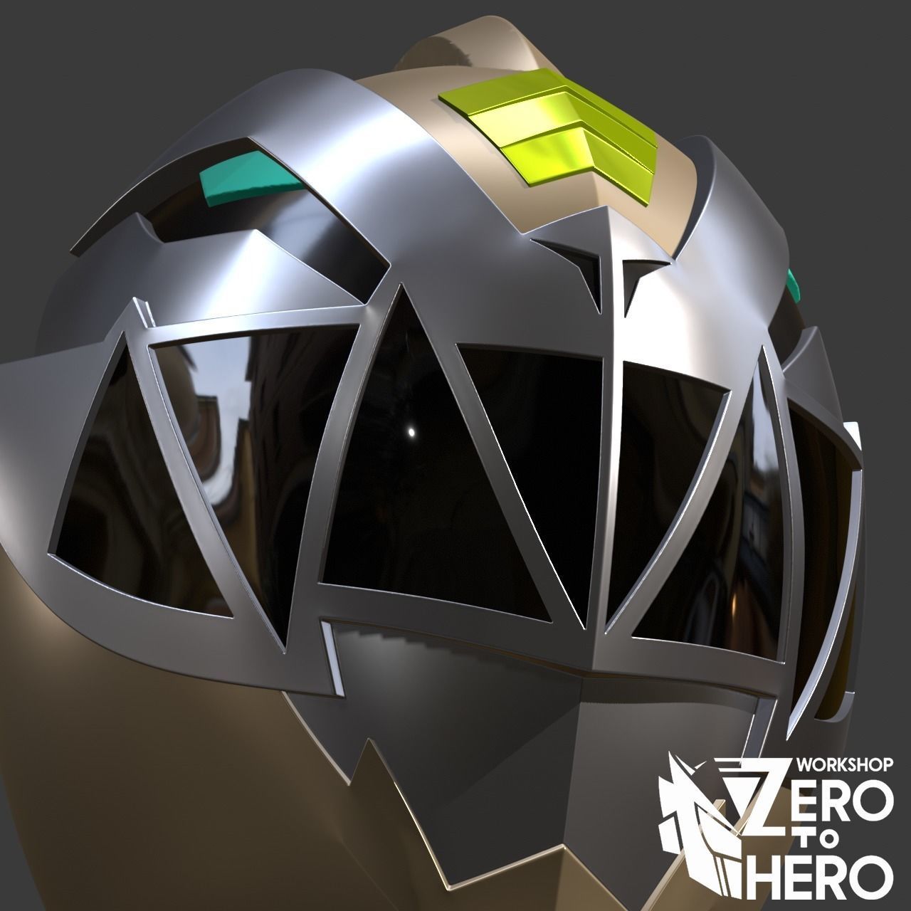 Power ranger Cosmic Fury Zenith Helmet 3D model 3D printable | CGTrader