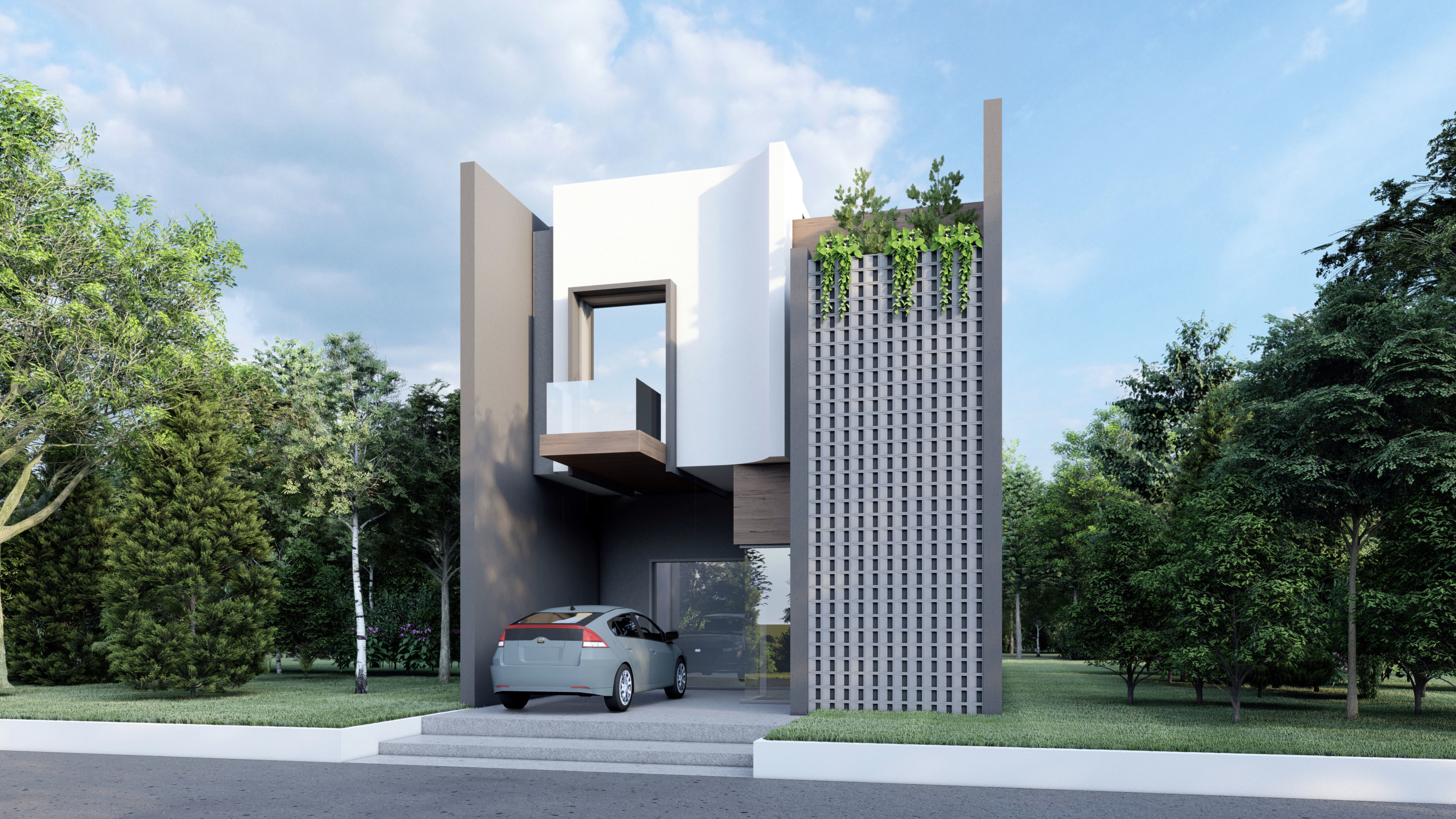 Modern Indian House Design Architecture Sketchup and Lumion File 3D ...