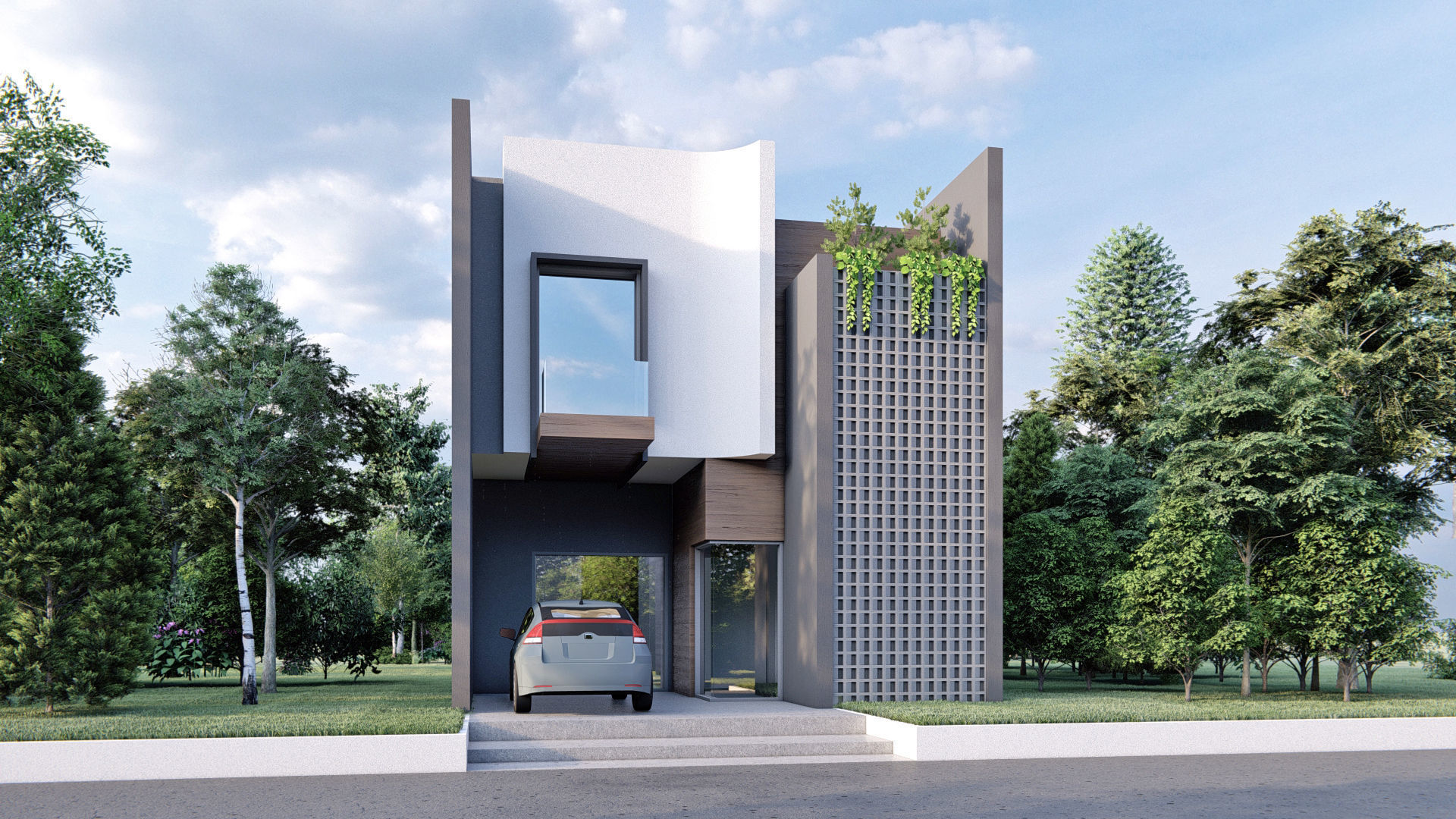 Modern Indian House Design Architecture Sketchup and Lumion File 3D ...