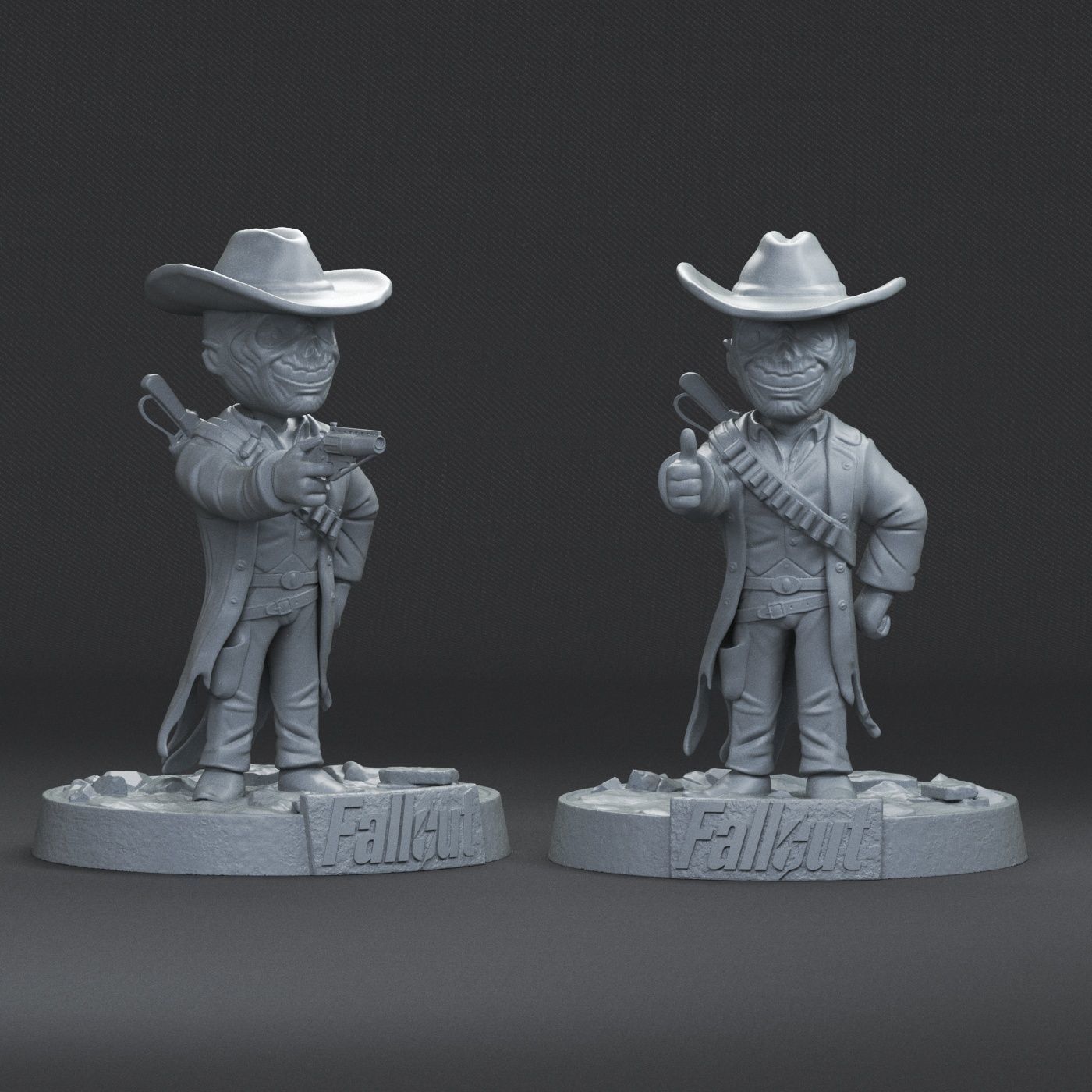 FALLOUT-THE GHOUL 3D model 3D printable | CGTrader