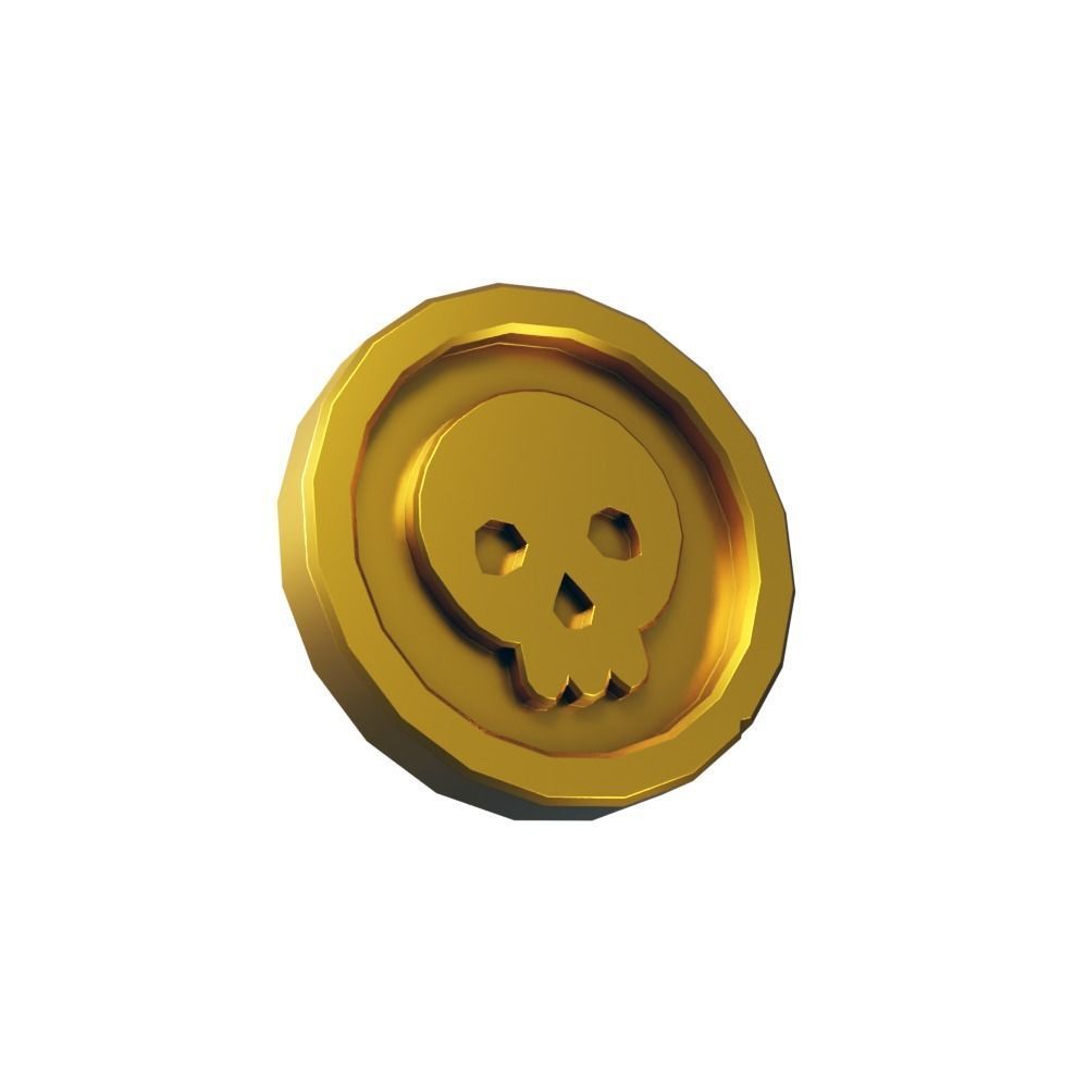 3D model Gold coin game asset VR / AR / low-poly | CGTrader