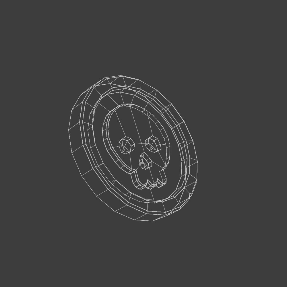 3D model Gold coin game asset VR / AR / low-poly | CGTrader