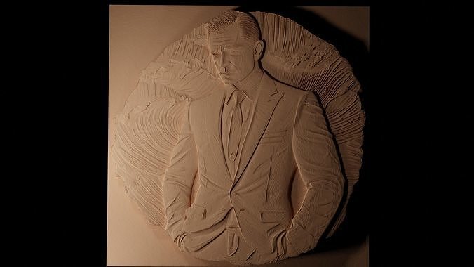 James Bond CNC 3d Print High Relief Sand Casting 3D model 3D printable ...