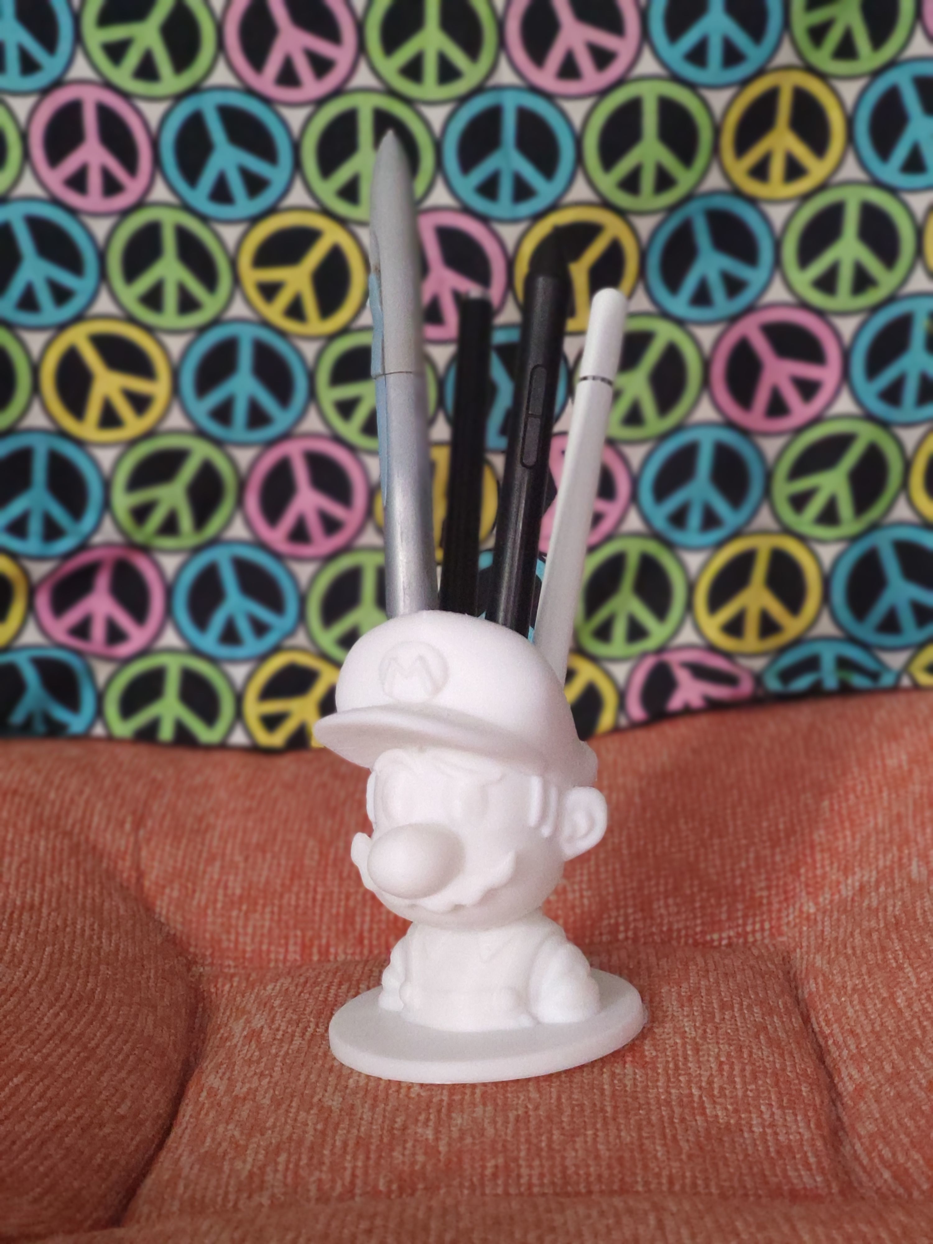 Mario Bros pen holder 3D model 3D printable | CGTrader