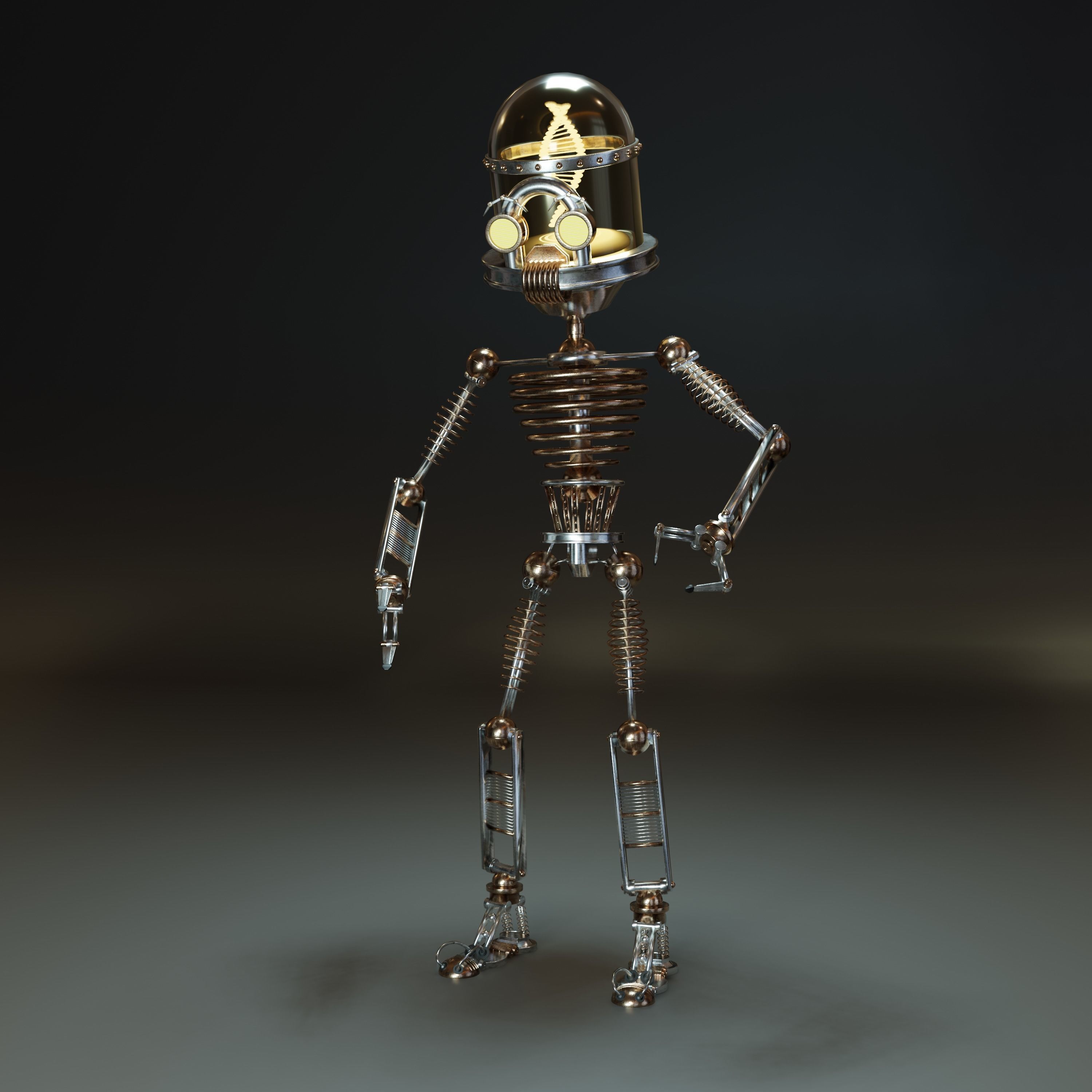 Mechanical Bot free 3D model | CGTrader