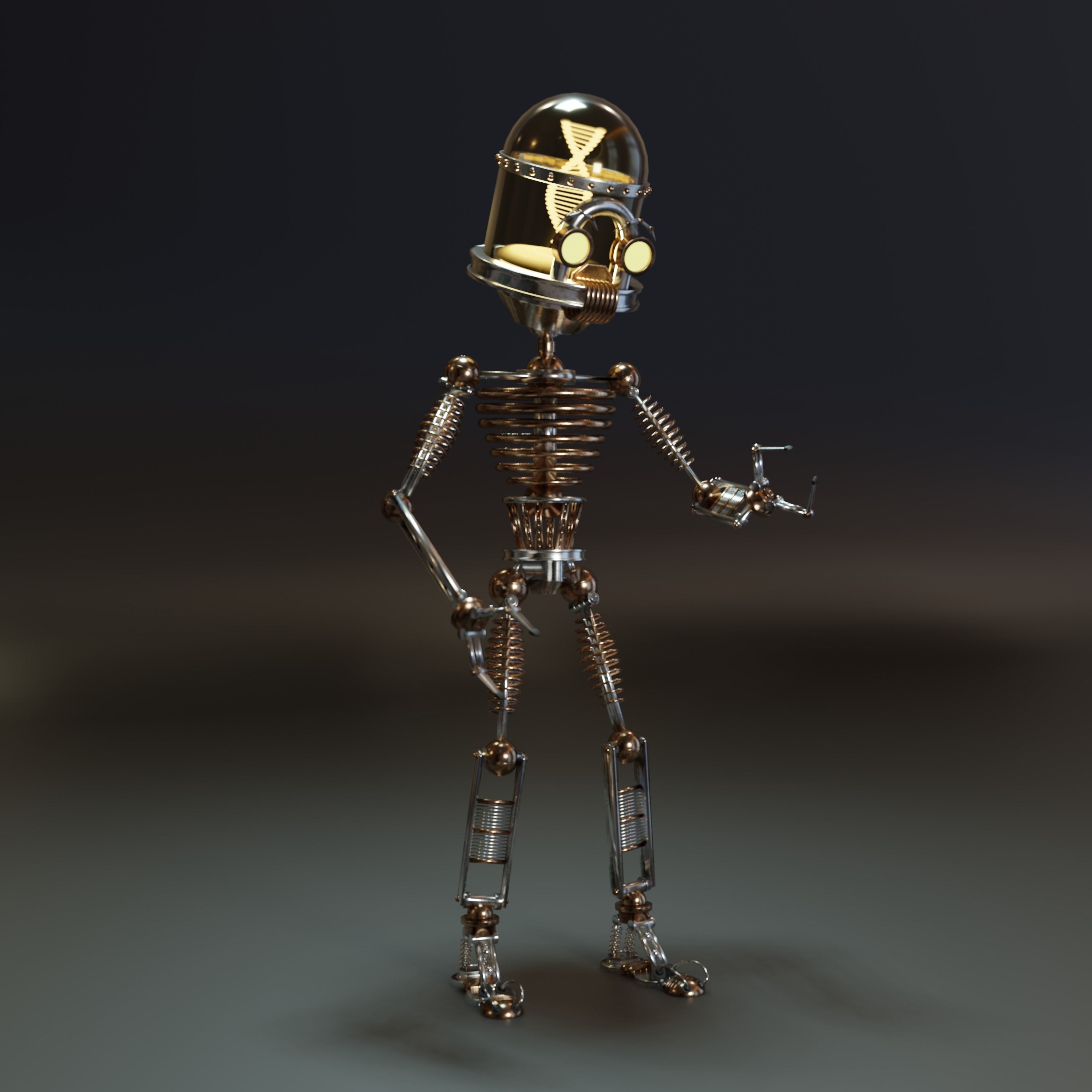 Mechanical Bot free 3D model | CGTrader