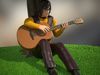 Duke Fleed playing guitar under the tree 3D model 3D printable | CGTrader