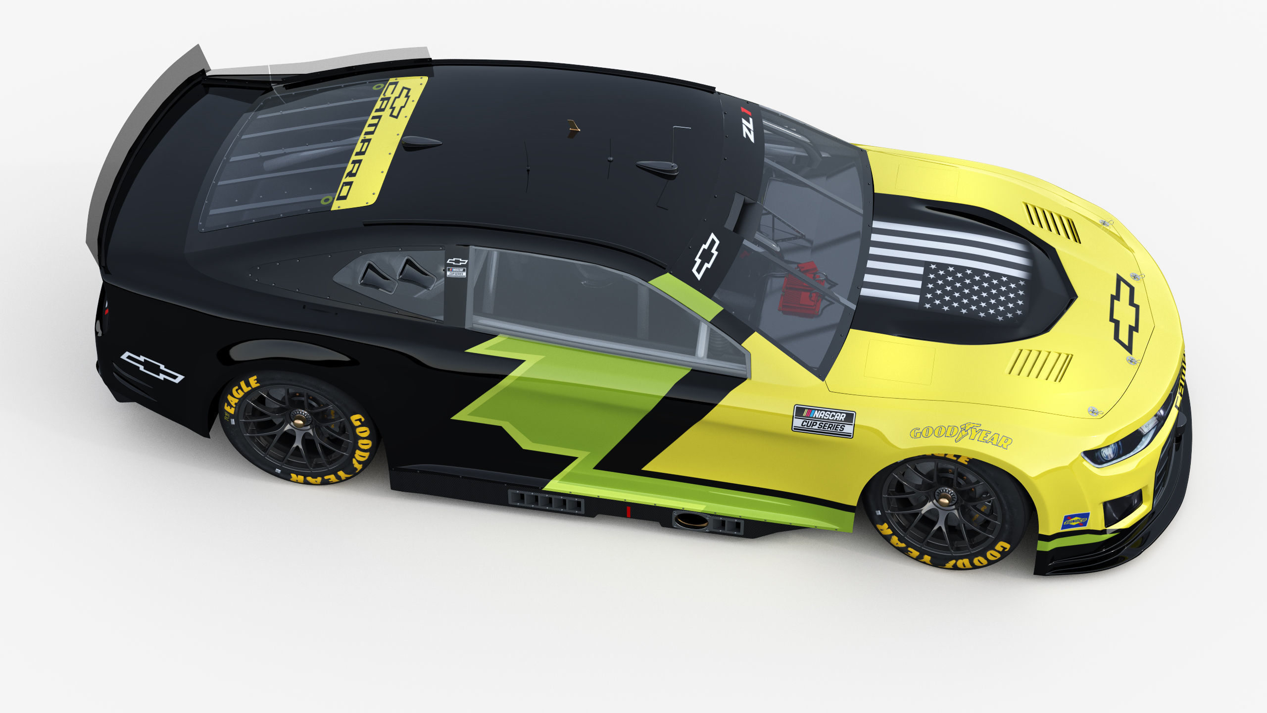 Chevrolet Camaro Nascar NextGen 2024 Template Update 3D model 3D model ...