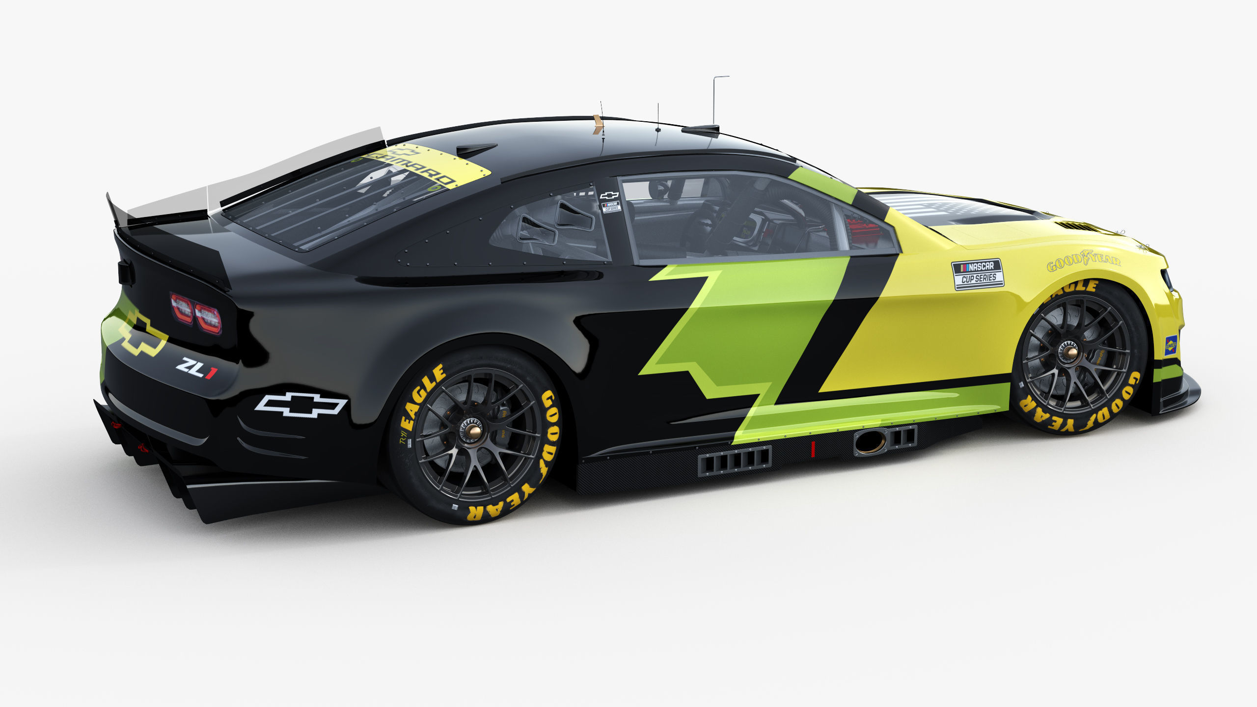 Chevrolet Camaro Nascar NextGen 2024 Template Update 3D model 3D model ...