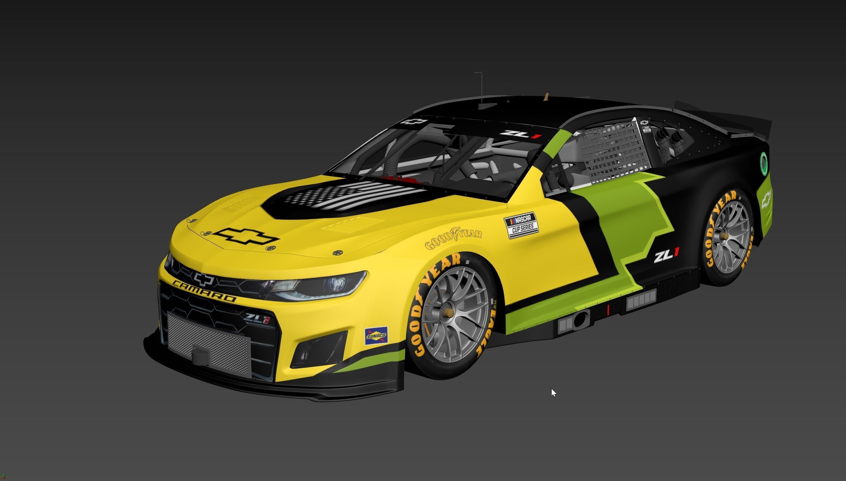Chevrolet Camaro Nascar NextGen 2024 Template Update 3D model 3D model ...