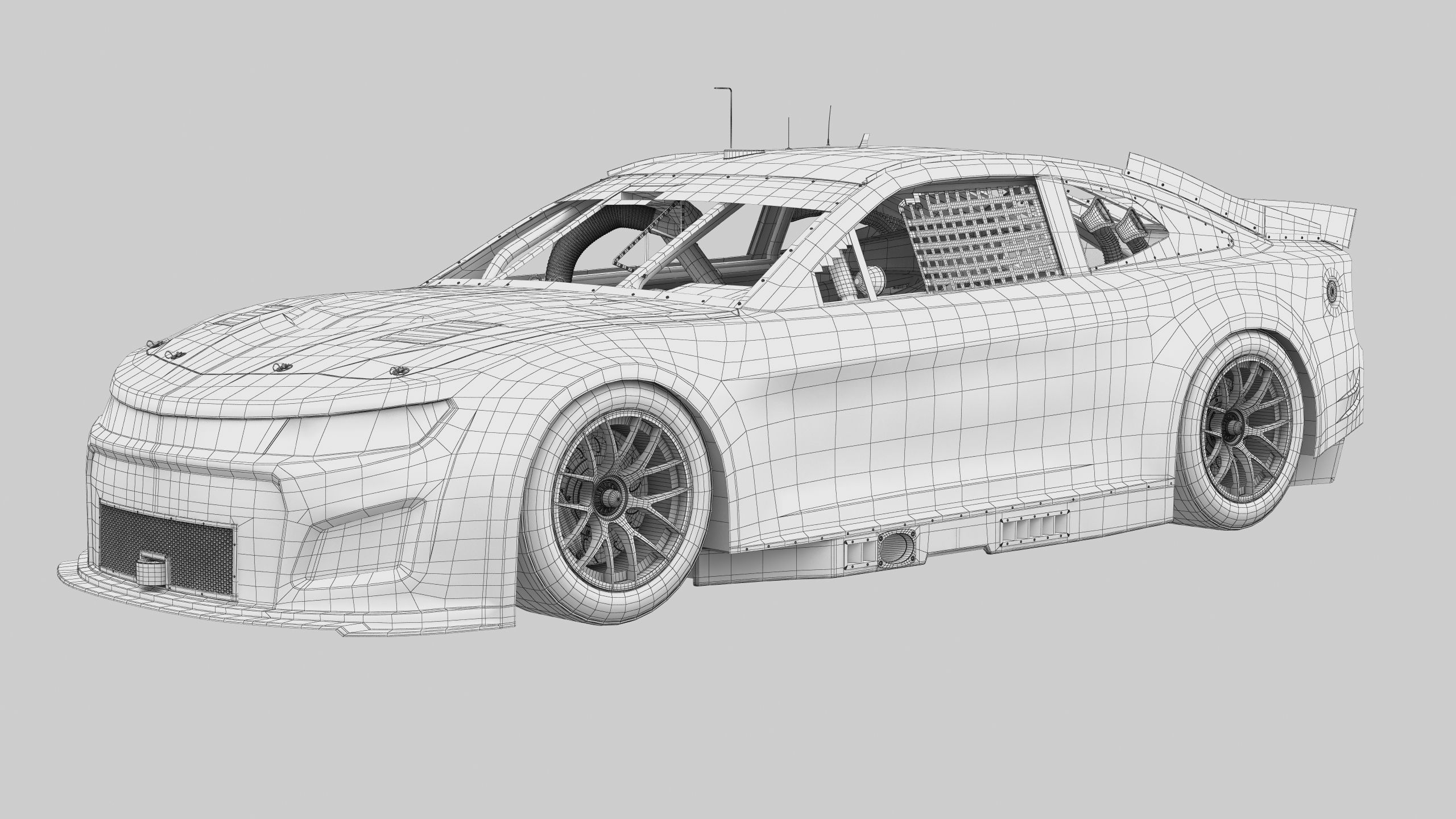 Chevrolet Camaro Nascar NextGen 2024 Template Update 3D model 3D model ...
