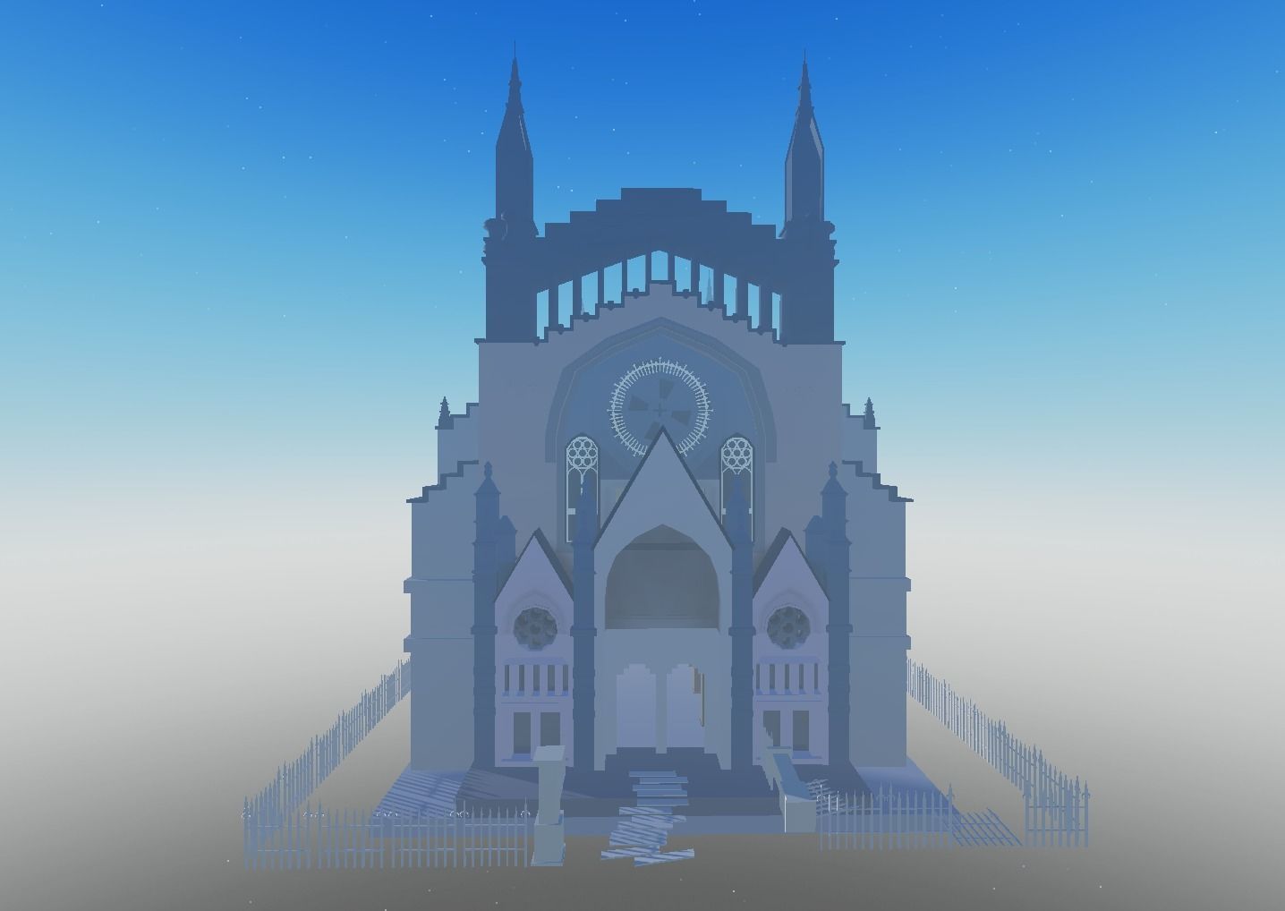 3D model Roblox Map Relic Church Bridge VR / AR / low-poly | CGTrader