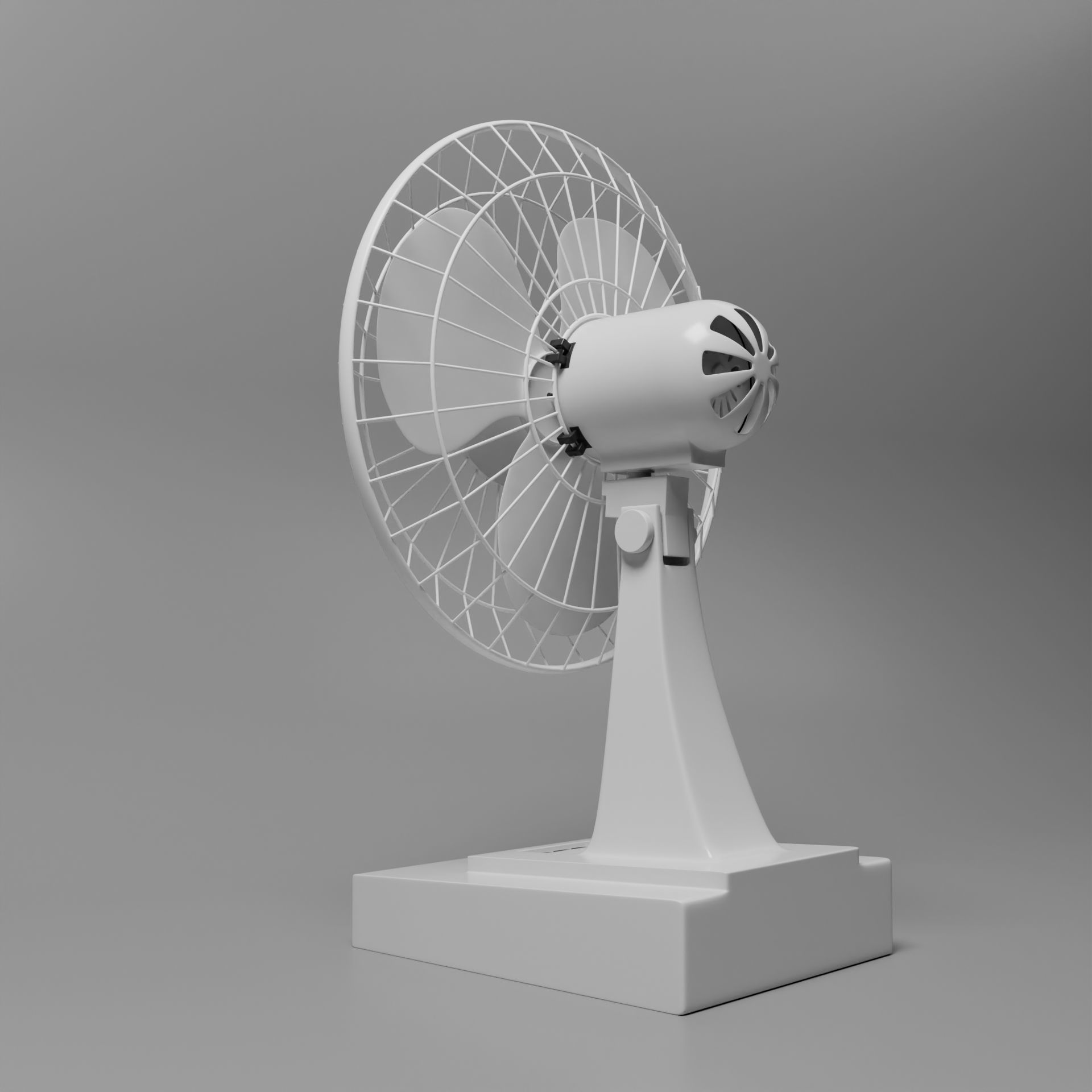 Table Fan Simple free 3D model | CGTrader