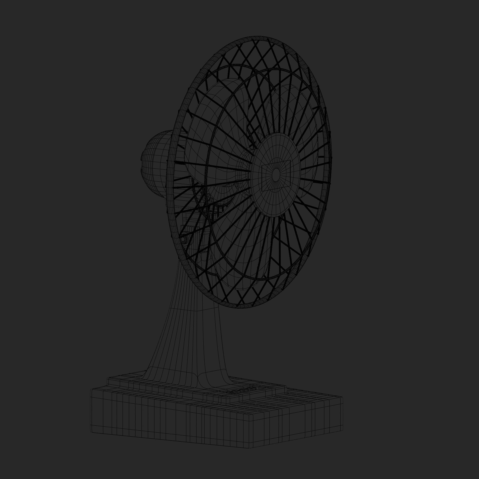 Table Fan Simple free 3D model | CGTrader