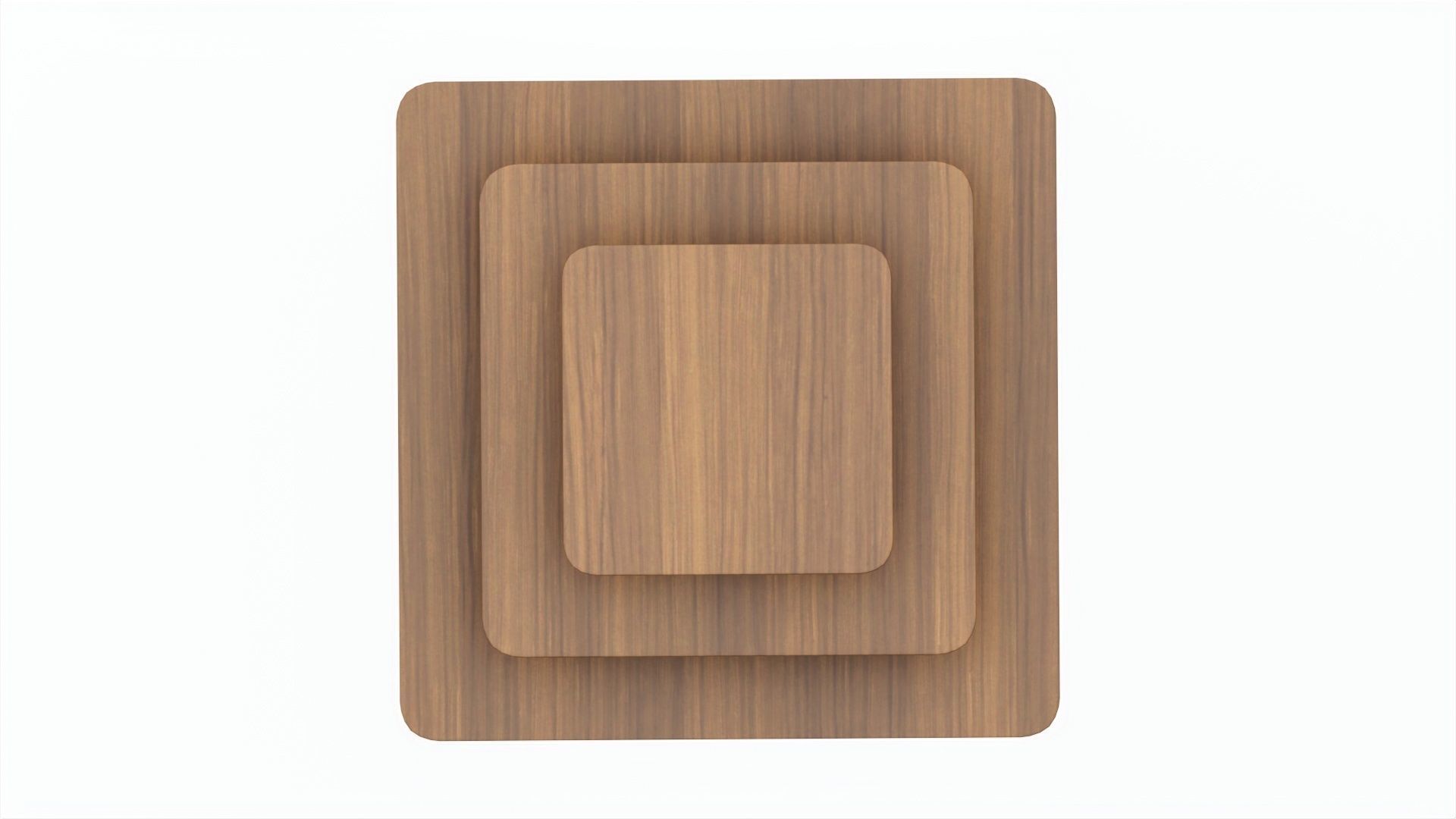 Three Tier Square Table free 3D model | CGTrader