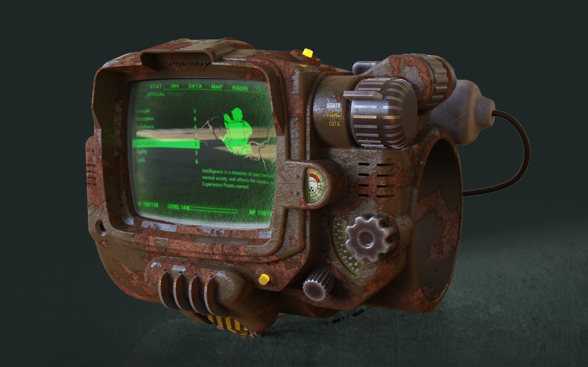 Pip Boy - Fallout 3D model | CGTrader