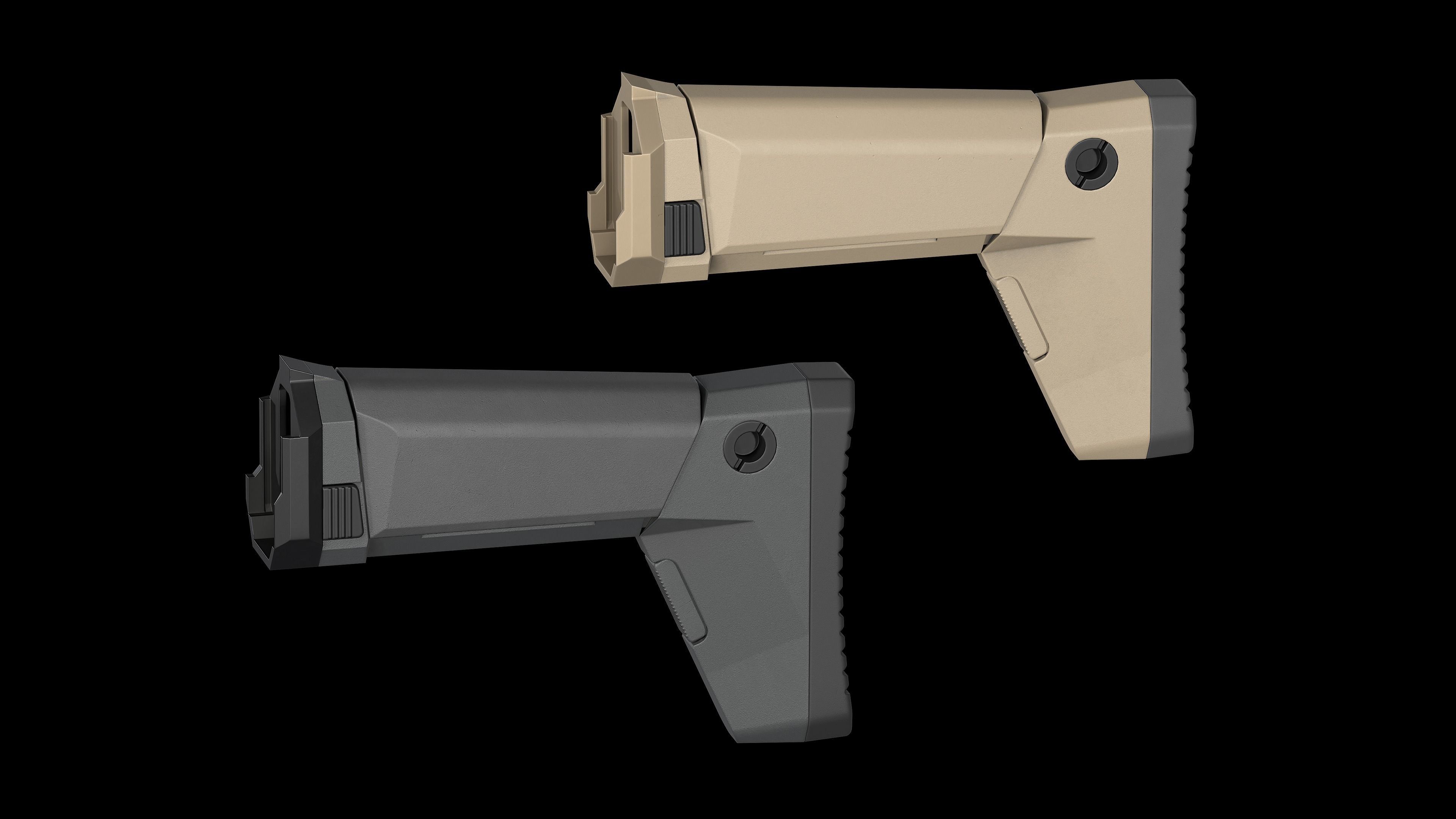 3D model MSBS GROT Modular Assault Rifle VR / AR / low-poly | CGTrader