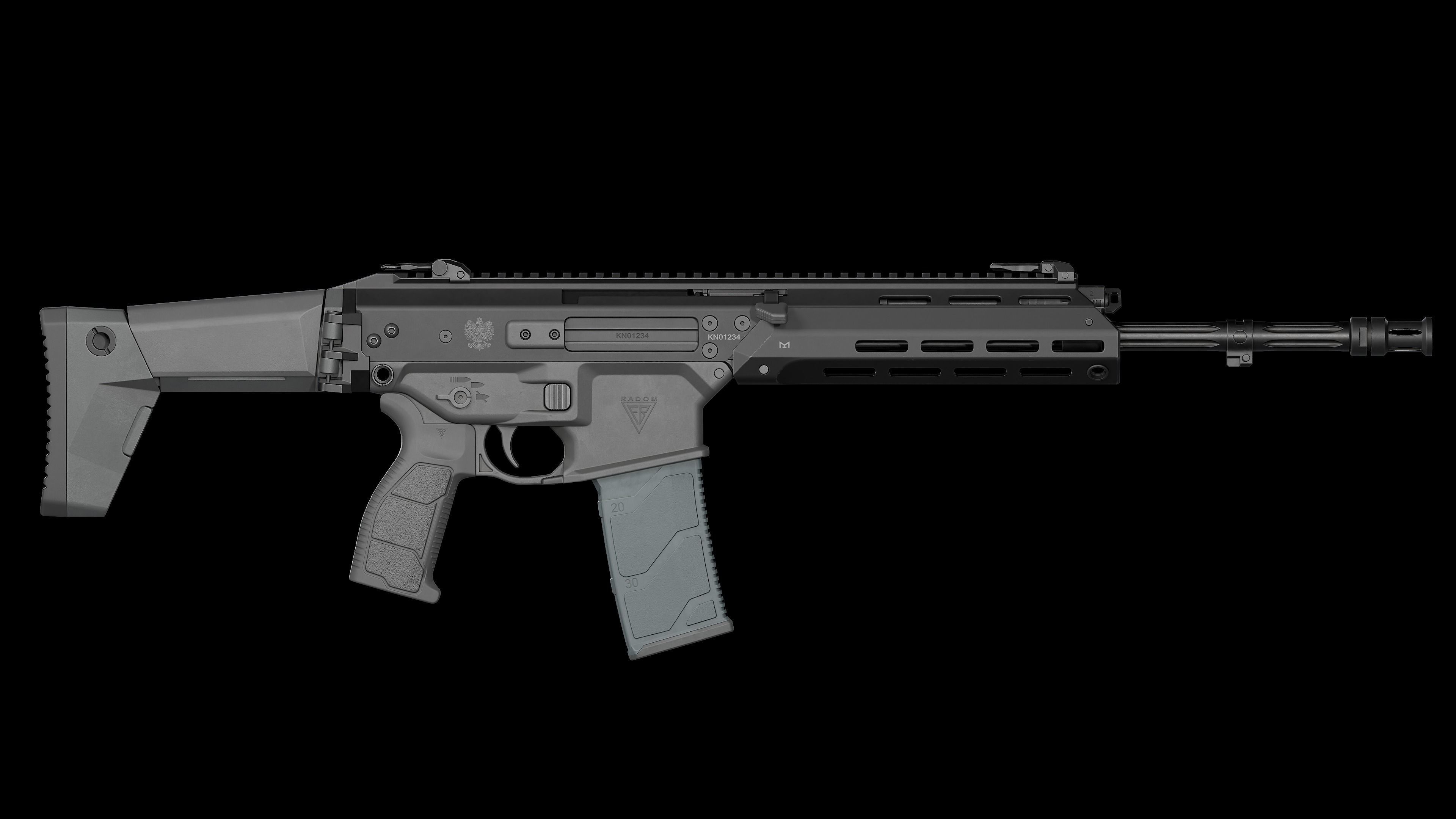3D model MSBS GROT Modular Assault Rifle VR / AR / low-poly | CGTrader