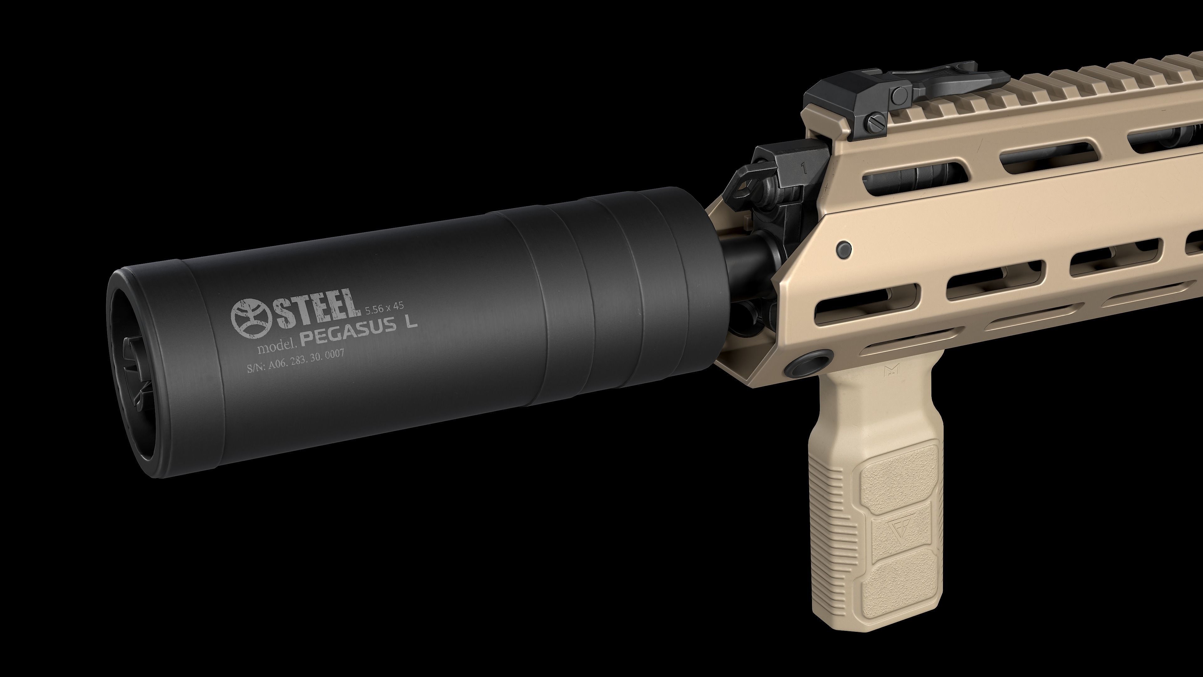 3D model MSBS GROT Modular Assault Rifle VR / AR / low-poly | CGTrader