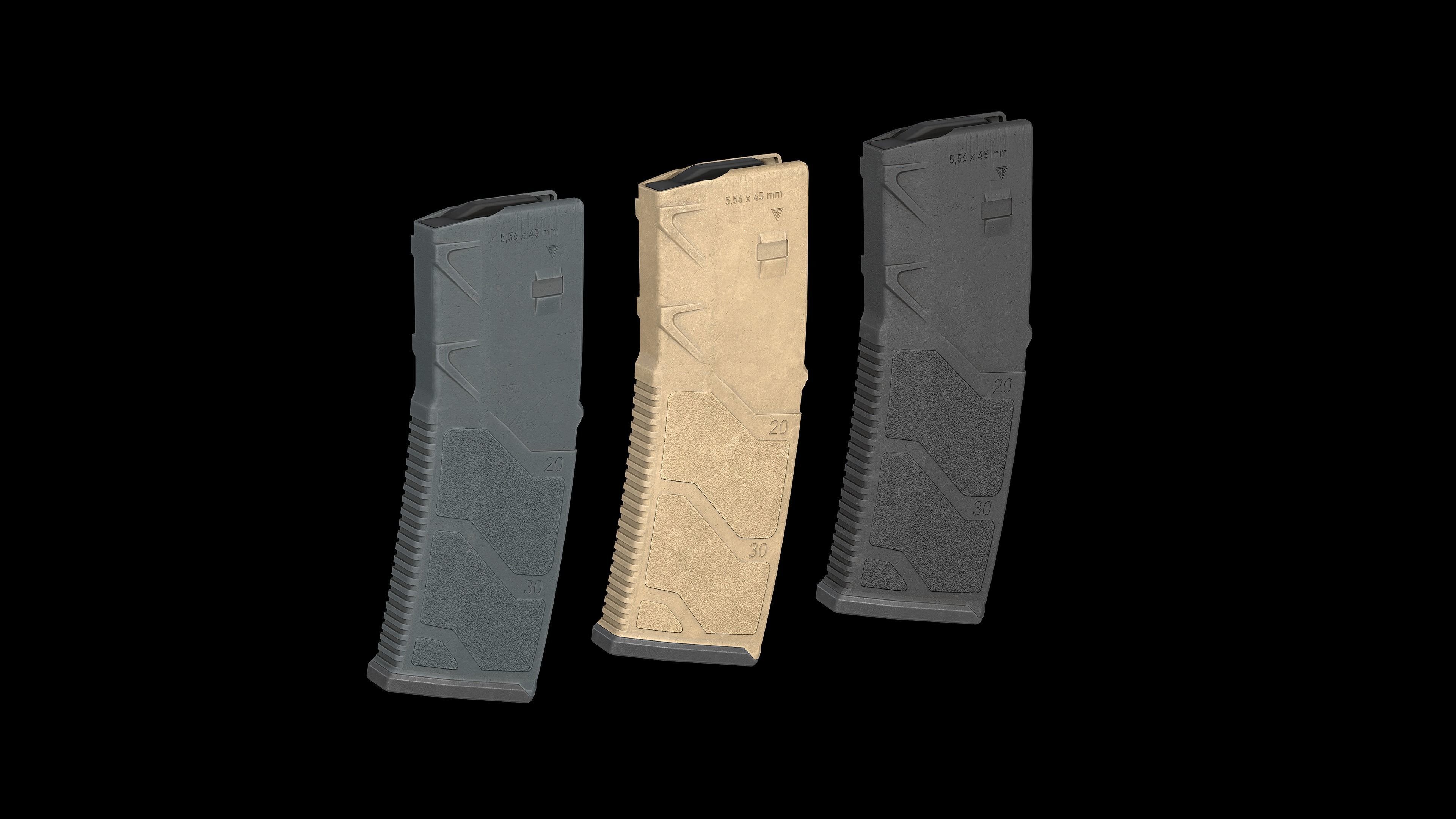 3D model MSBS GROT Modular Assault Rifle VR / AR / low-poly | CGTrader