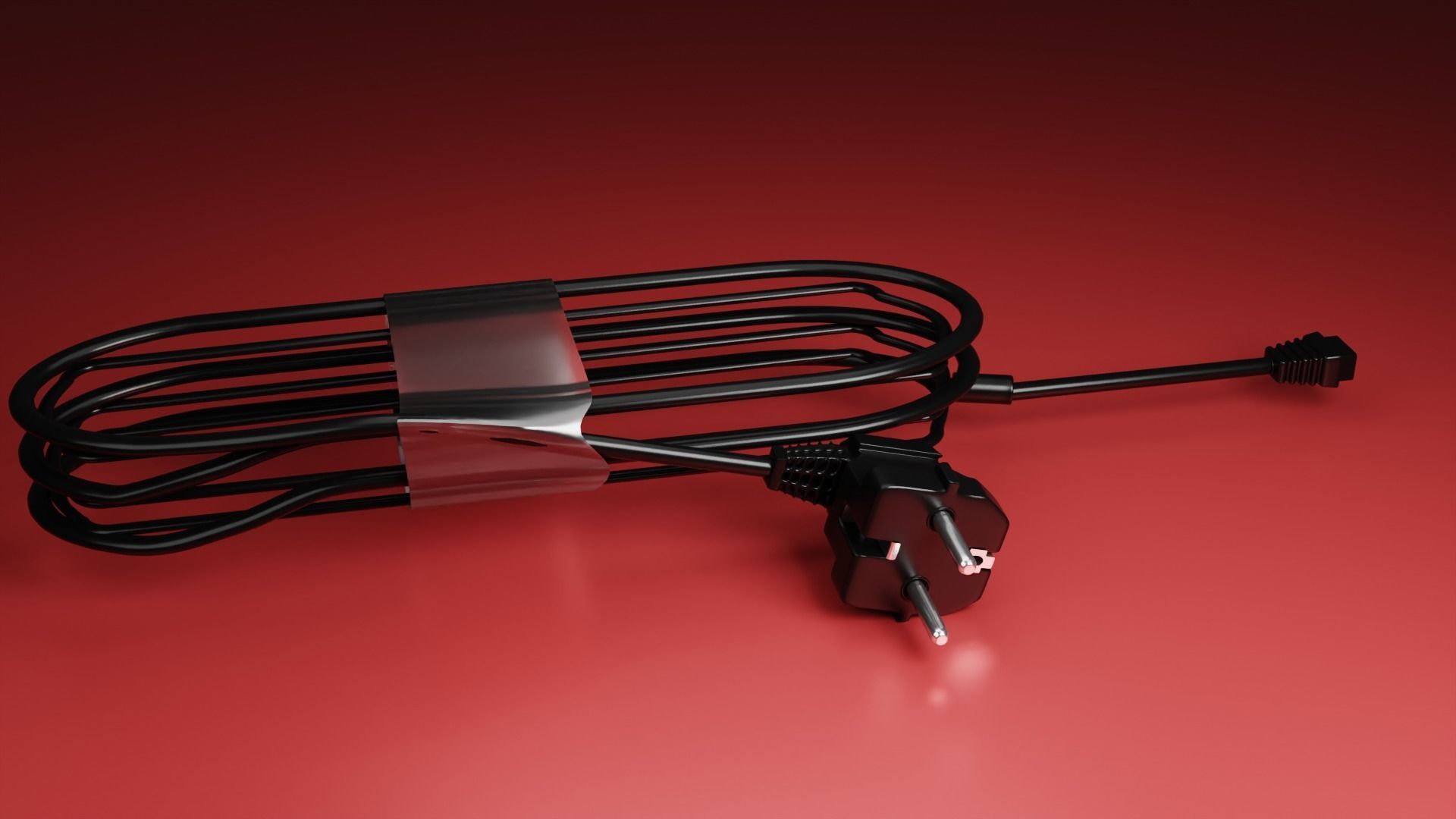 Electric power cable free 3D model | CGTrader
