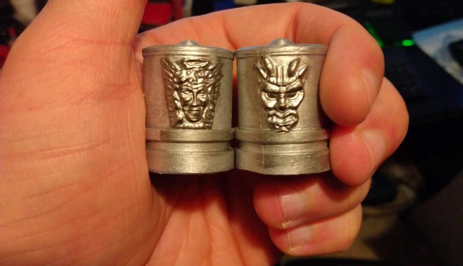 Daredevil baton devil and angel cap 3D model 3D printable | CGTrader