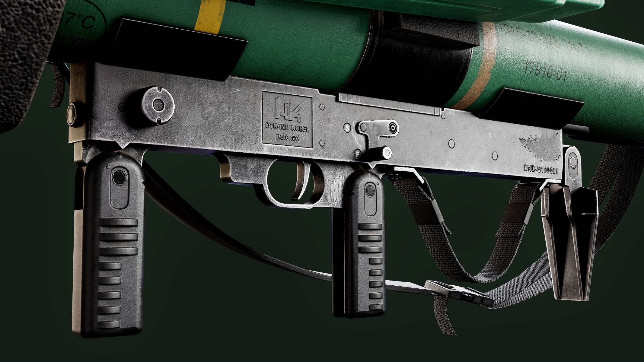 3D model RGW 90 Rocket Launcher game ready asset VR / AR / low-poly ...
