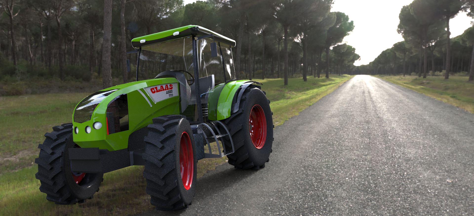 Claas Axos 330 3D model | CGTrader