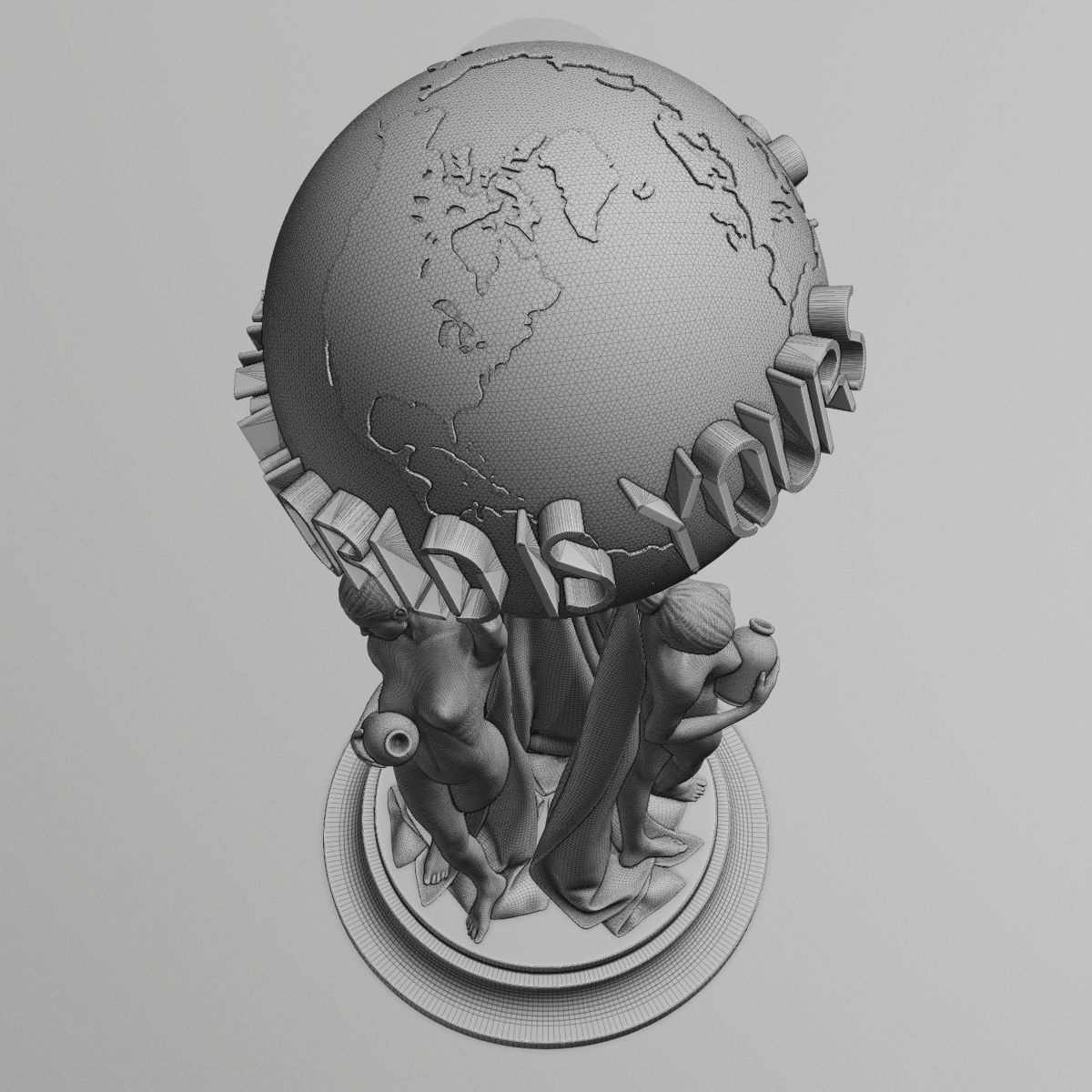 The World Is Yours Scarface Sculpture v1 3D model 3D printable | CGTrader