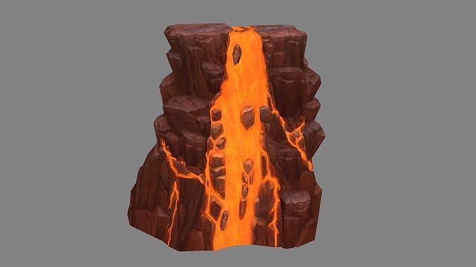 3D model Magma stone - volcanic rock - B VR / AR / low-poly | CGTrader