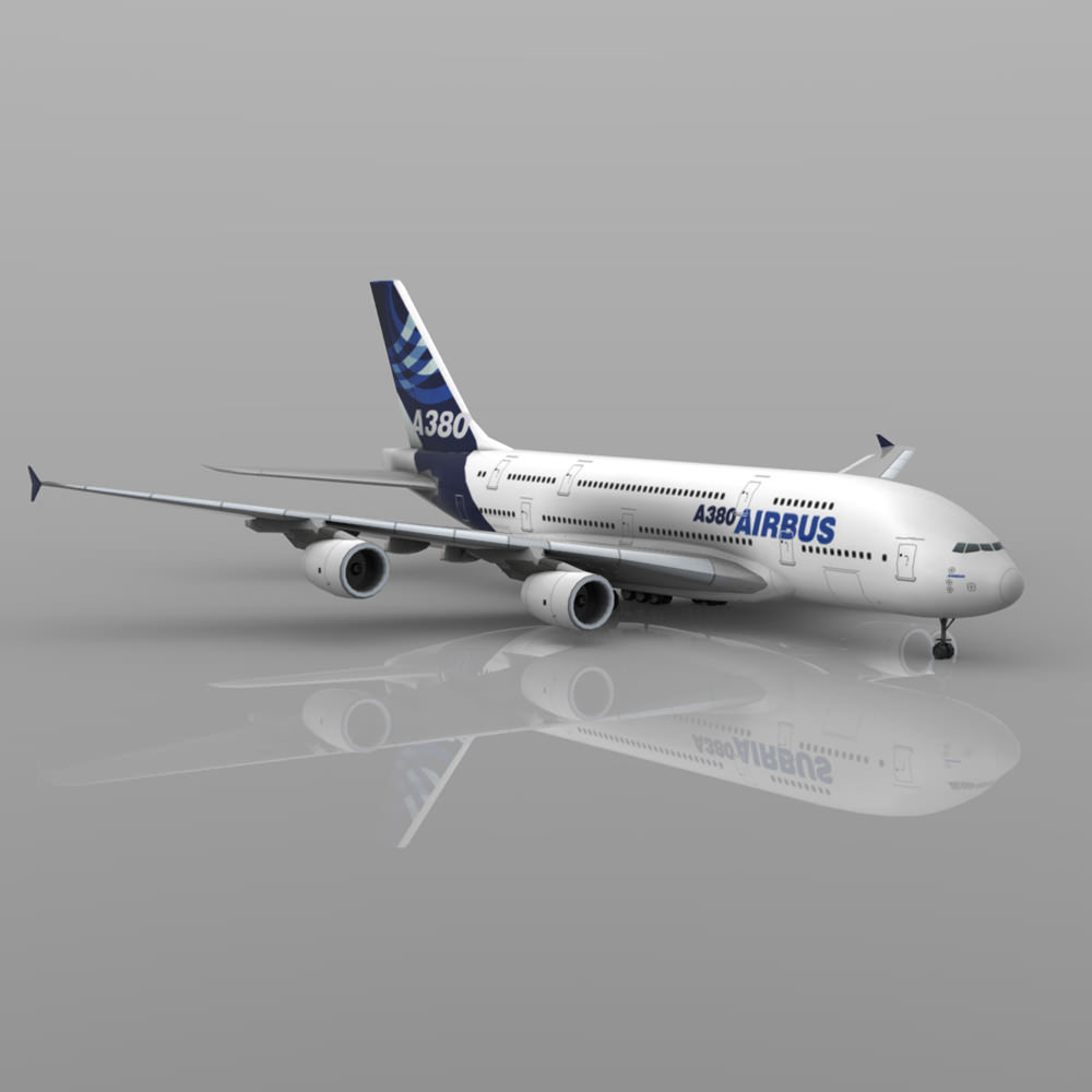 Airbus A380 Poser 3D Model rigged PZ3 PP2 - CGTrader.com