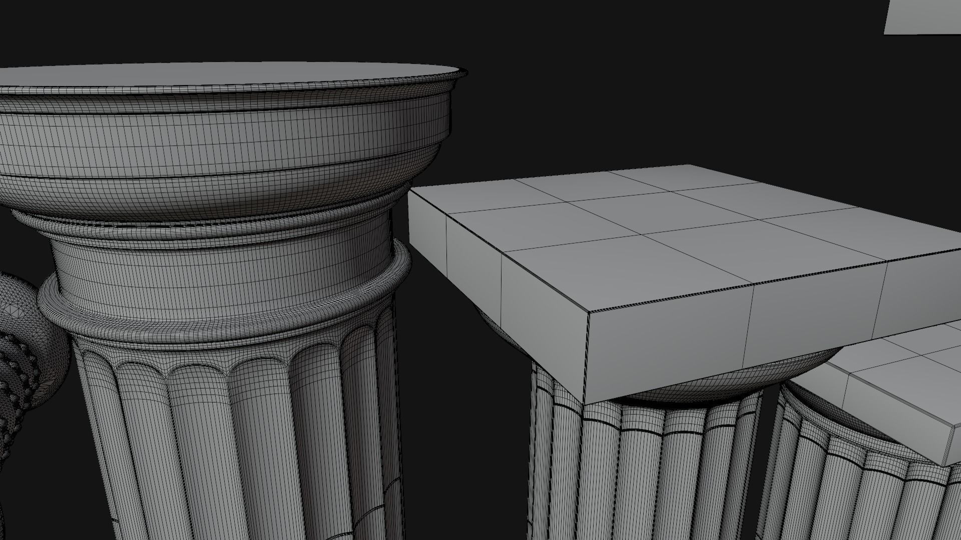 Classical architecture columns 3D model | CGTrader