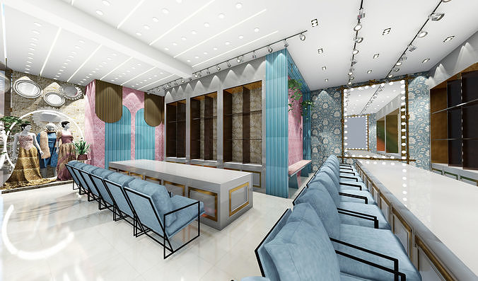 boutique design free 3D model | CGTrader