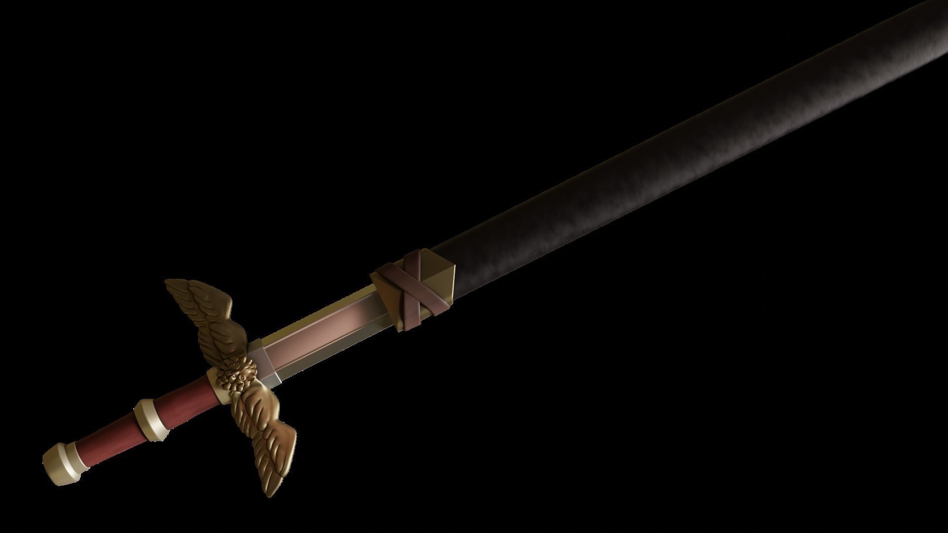 KENSUKE DUNGEON MESHI LAIOS TOUDEN COSPLAY SWORD SECOND DESIGN 3D model ...