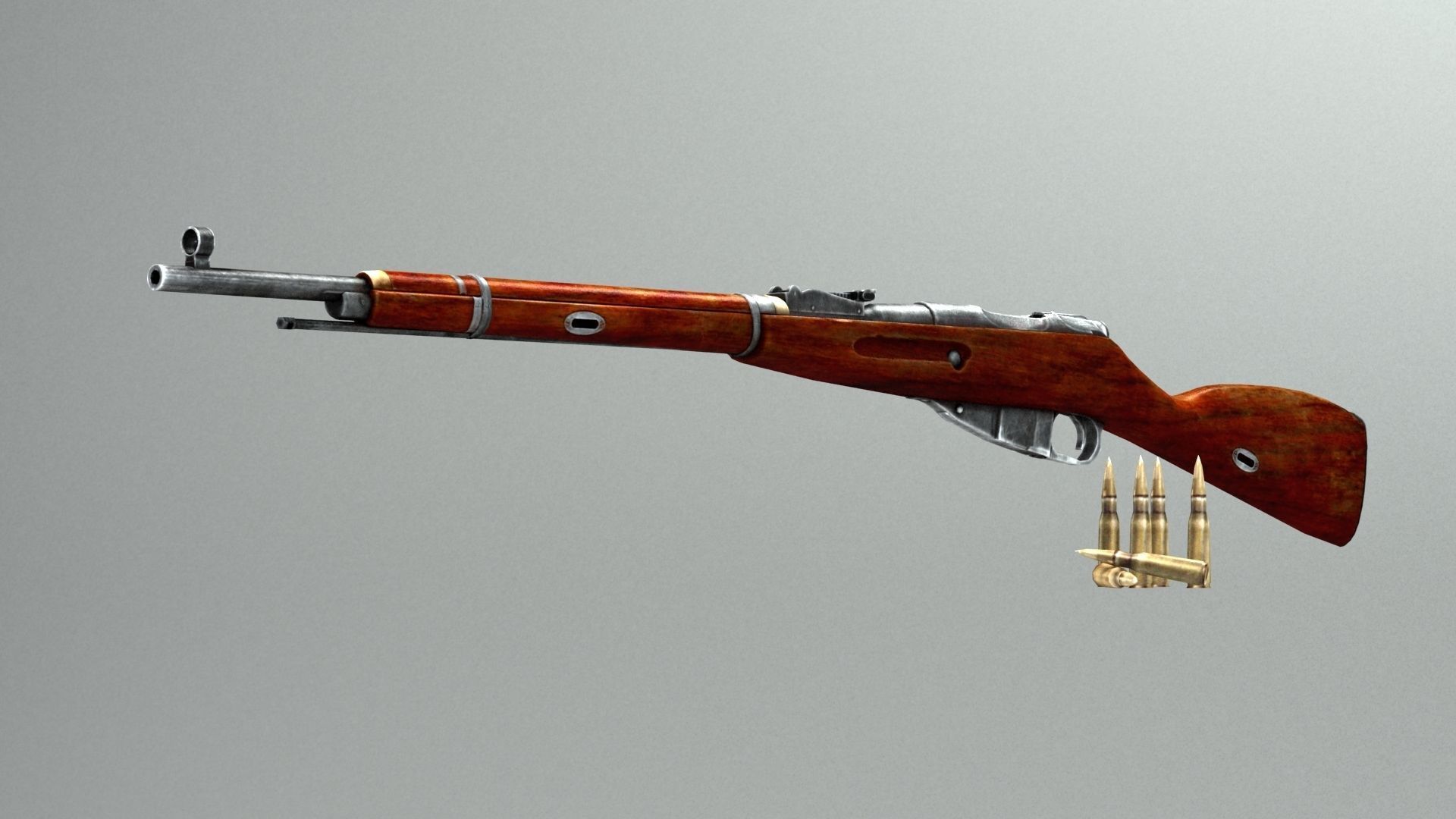 Mosin Nagant weapon rifle gun classic military 3D model | CGTrader