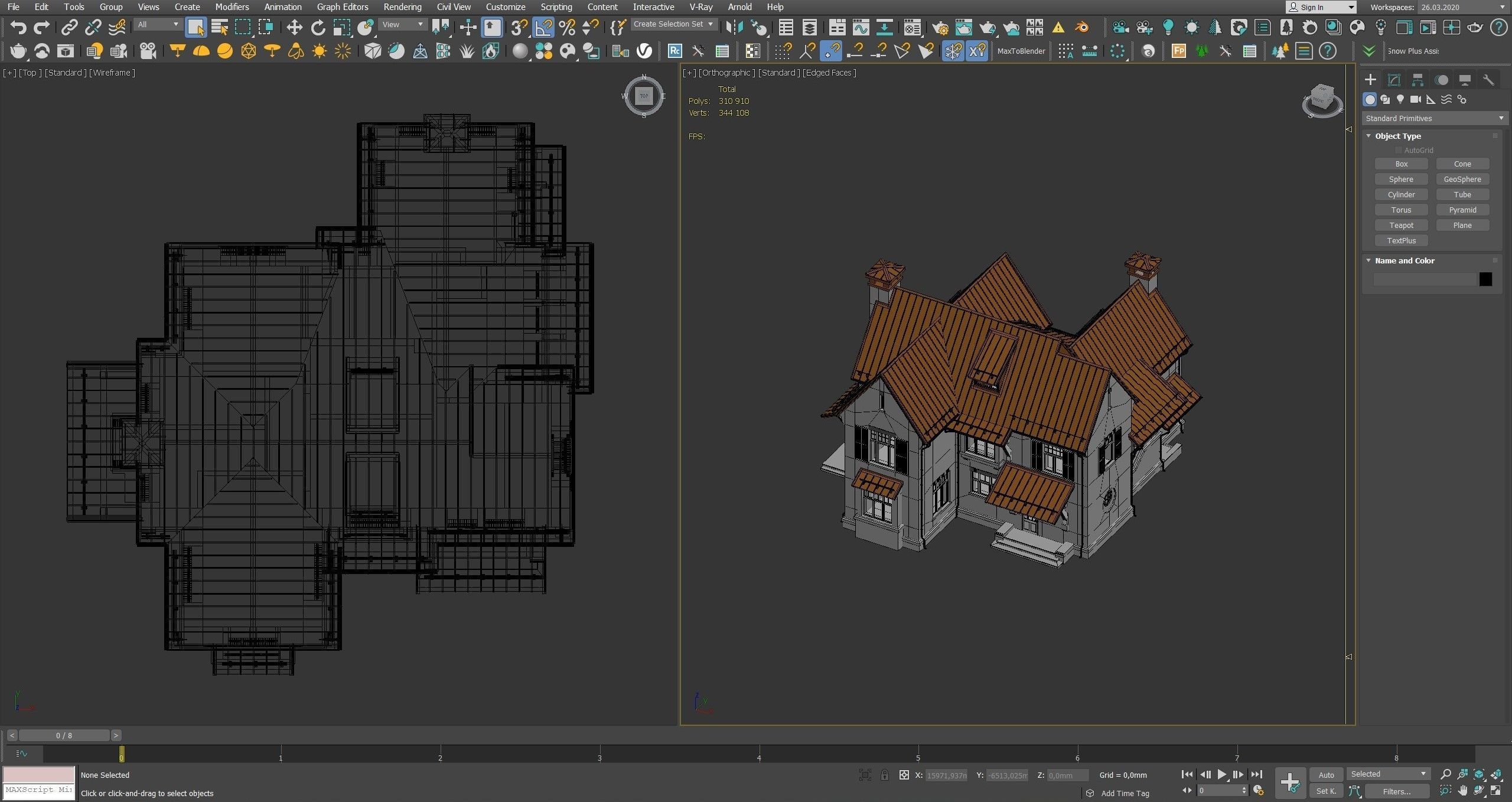 Gothic house v2 with Blender file 3D model | CGTrader