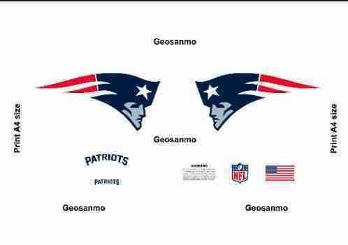 Printable High Resolution NFL Helmet Decals Pack 6 3D model 3D ...