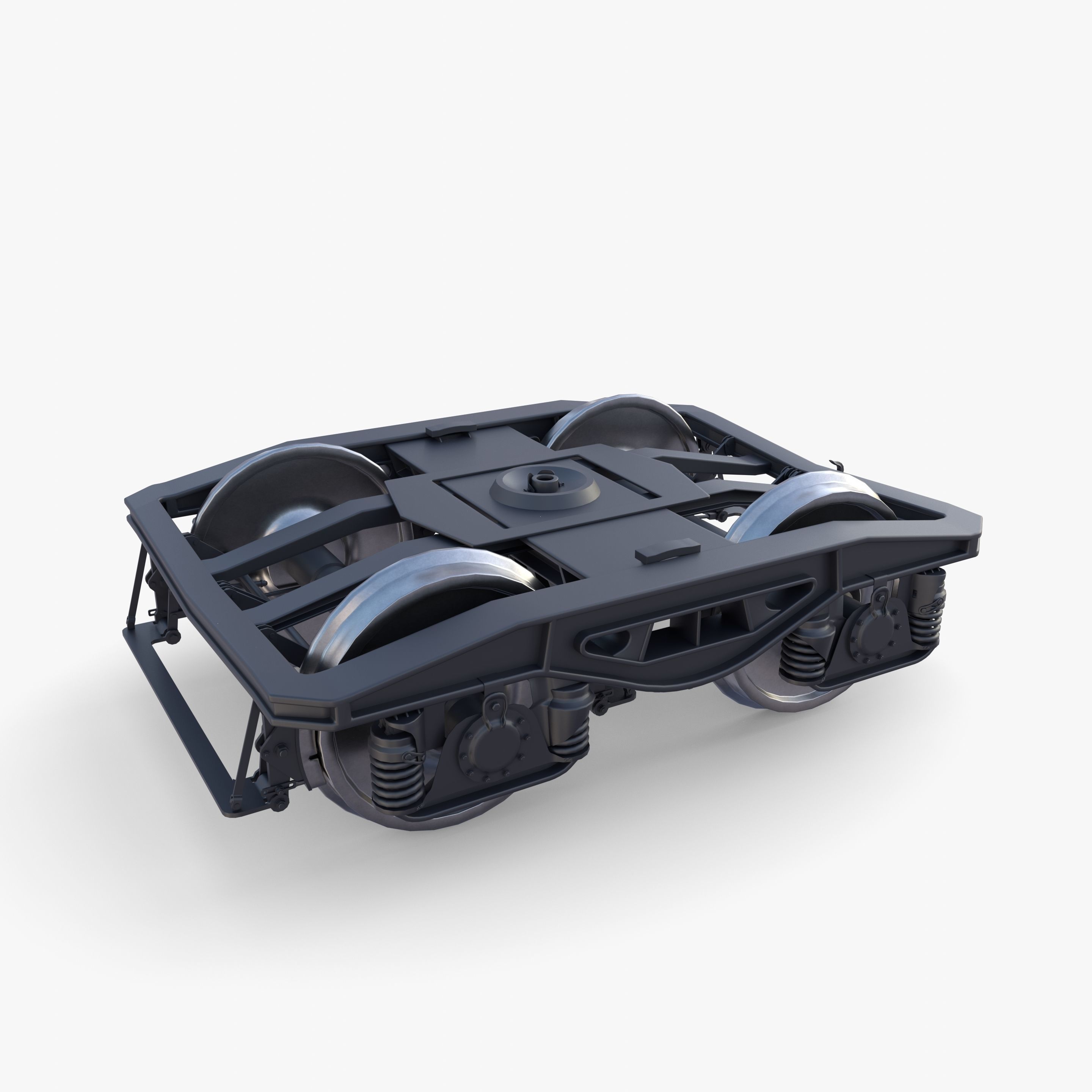 Train car bogie v1 3D model | CGTrader