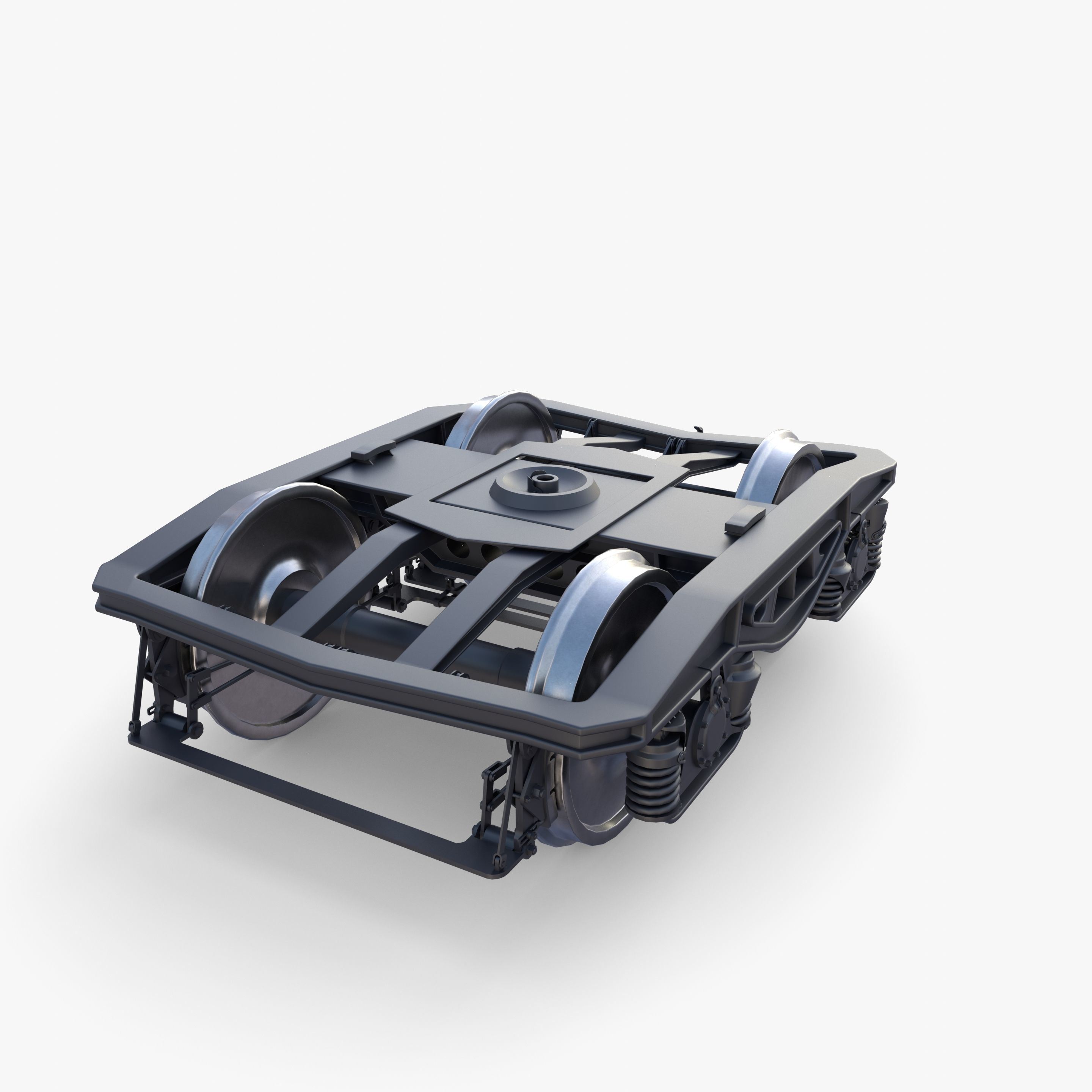 Train car bogie v1 3D model | CGTrader
