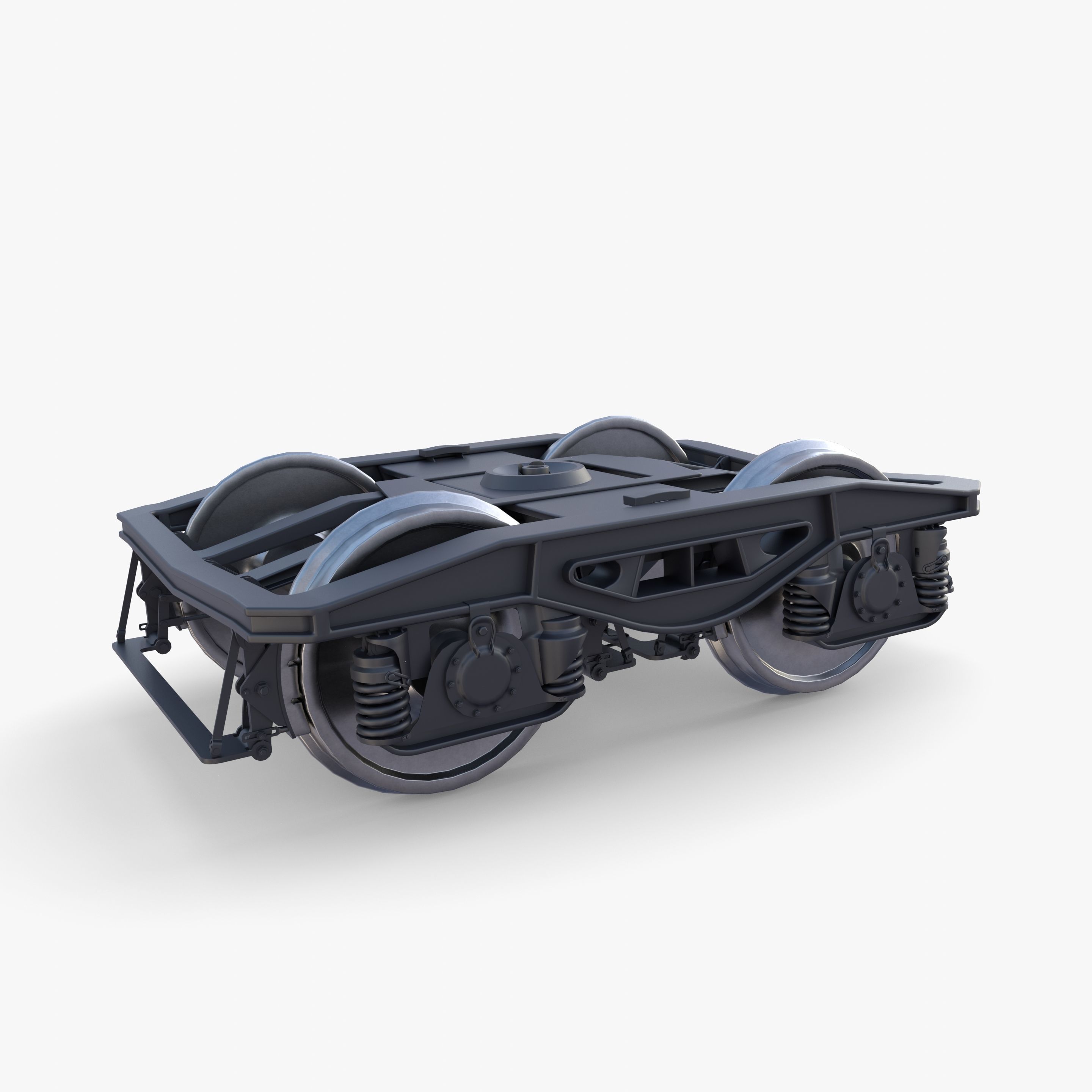 Train car bogie v1 3D model | CGTrader